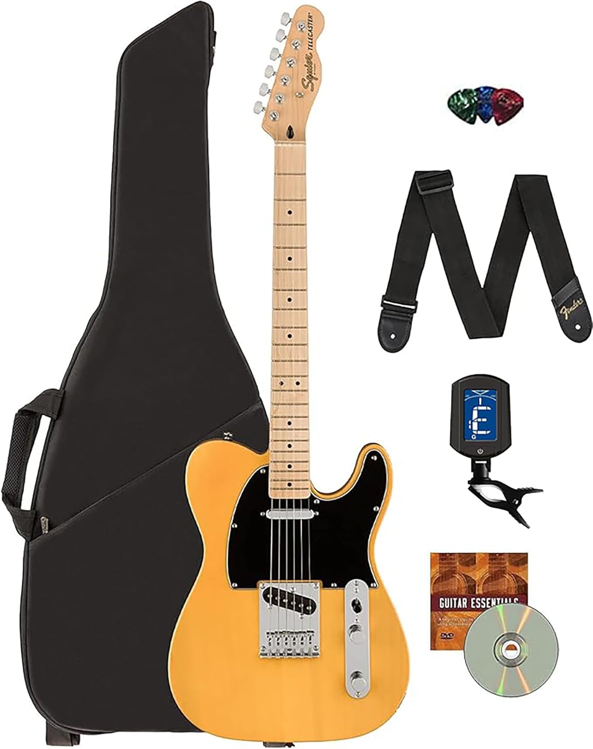 Fender Squier Affinity Telecaster w/Maple Fingerboard- Butterscotch ...