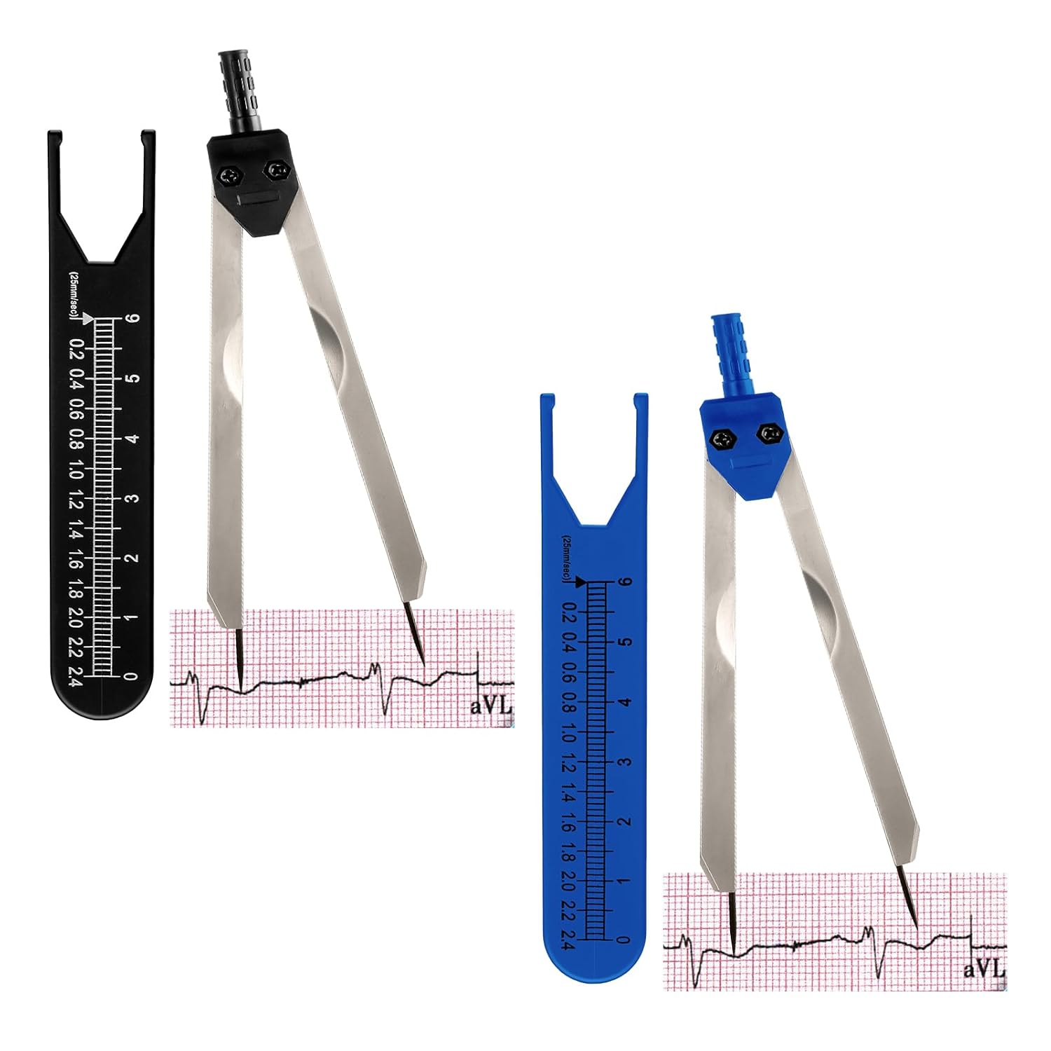 DSLSQD 2Pcs EKG Calipers ECG Calipers Measuring Tool Nurse or Doctor ...