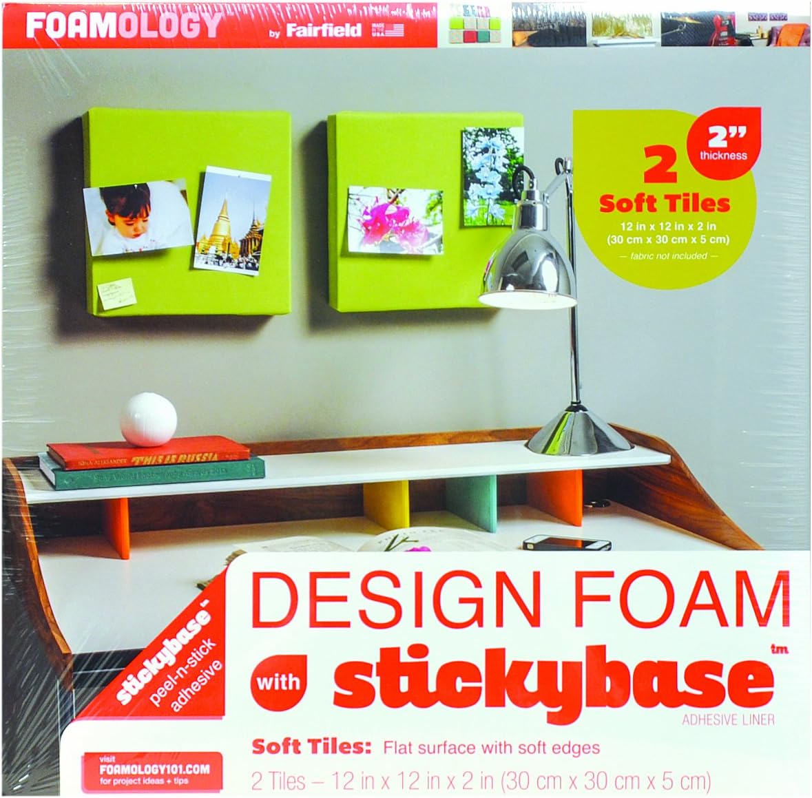 Amazon.com: Foamology Foam Design 12x12x2 2pc, Multicolour : Home & Kitchen
