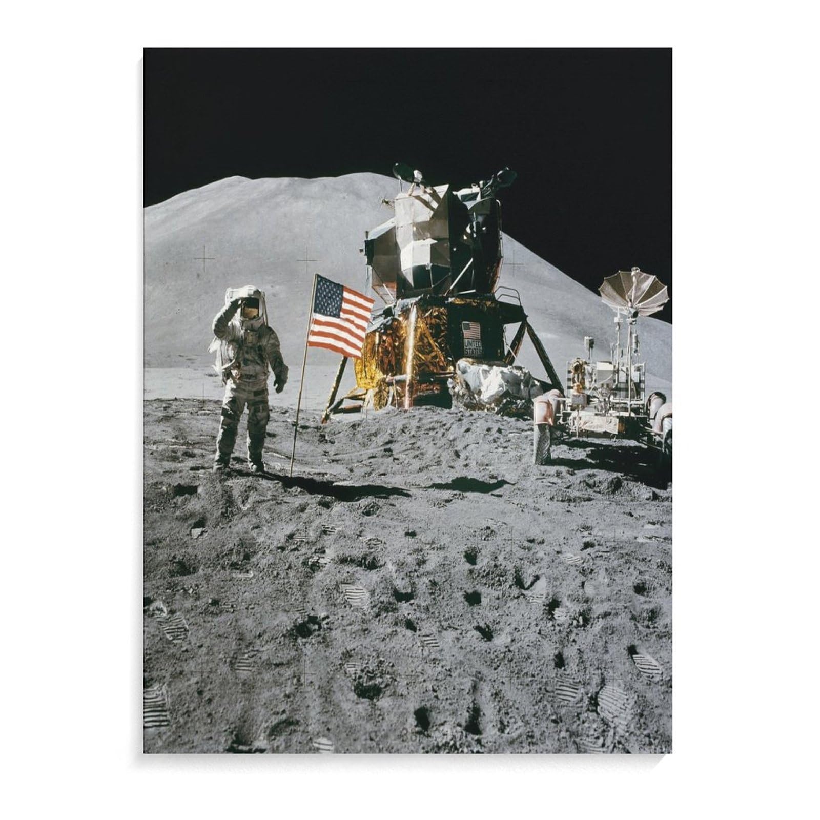 Vintage Moon Landing Art