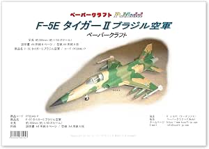 Amazon.co.jp: F-5E Tiger II Brazilian Air Force Papercraft pc5 : Hobbies