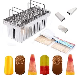 Amazon.com: Headery 20Pcs Stainless Steel Popsicle Maker, Homemade Easy ...