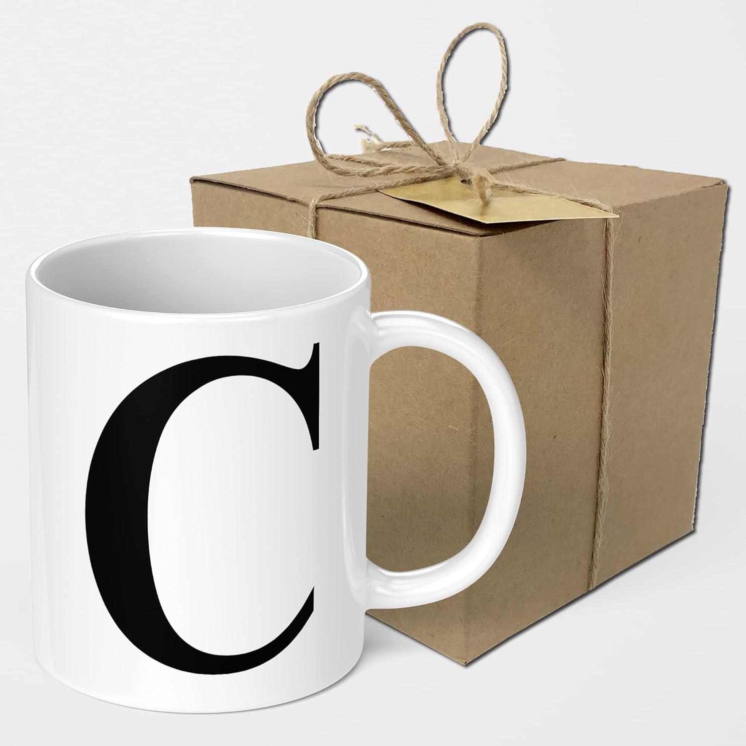 Letter C Mug - Any Letter Alphabet 11oz Ceramic Coffee/Tea Cup for ...
