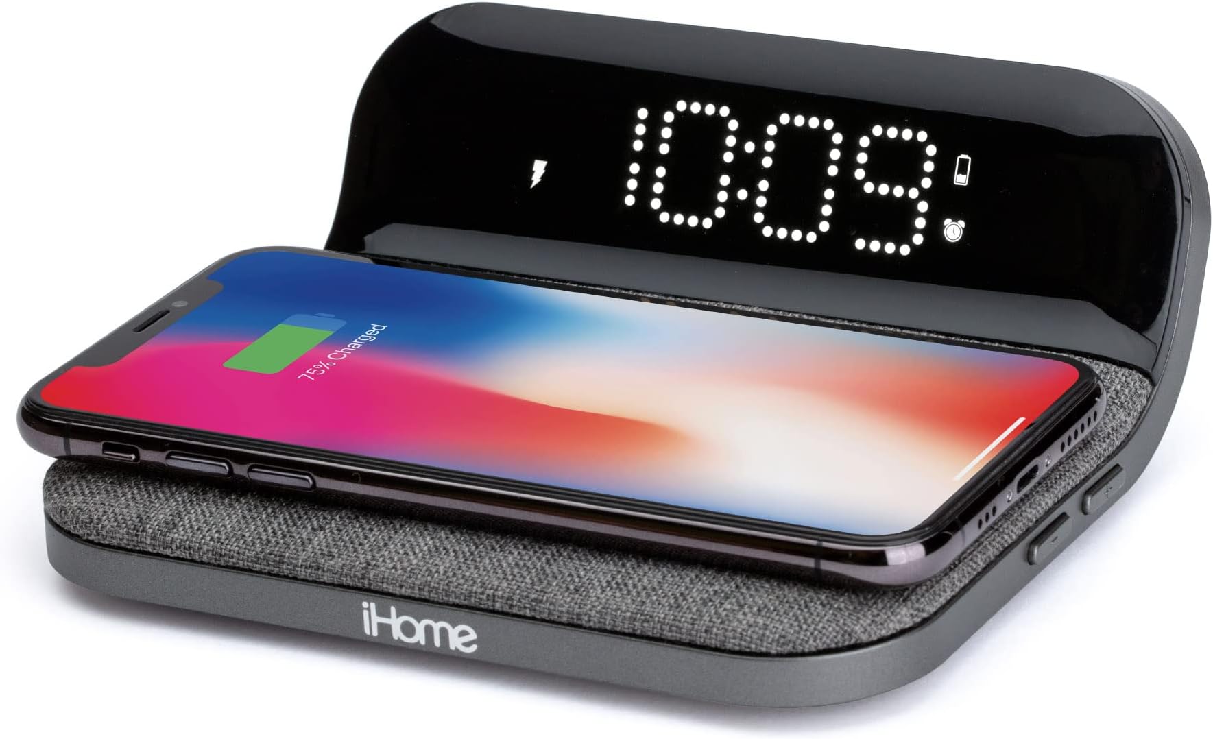 Amazon.com: iHome Bluetooth Alarm Clock with Wireless Charger and USB ...