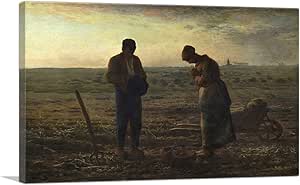Amazon.com: ARTCANVAS The Angelus 1859 Canvas Art Print Stretched ...