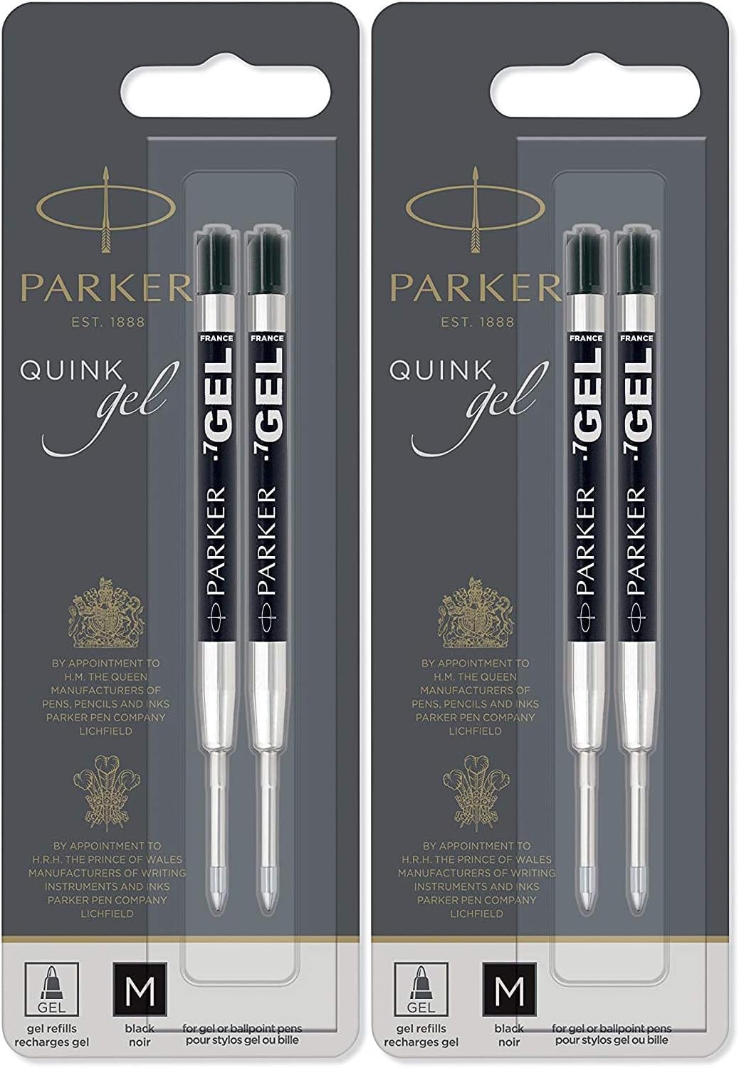 Amazon.com: Parker Jotter Originals Gel Pen Refills | Smooth Blue Gel ...