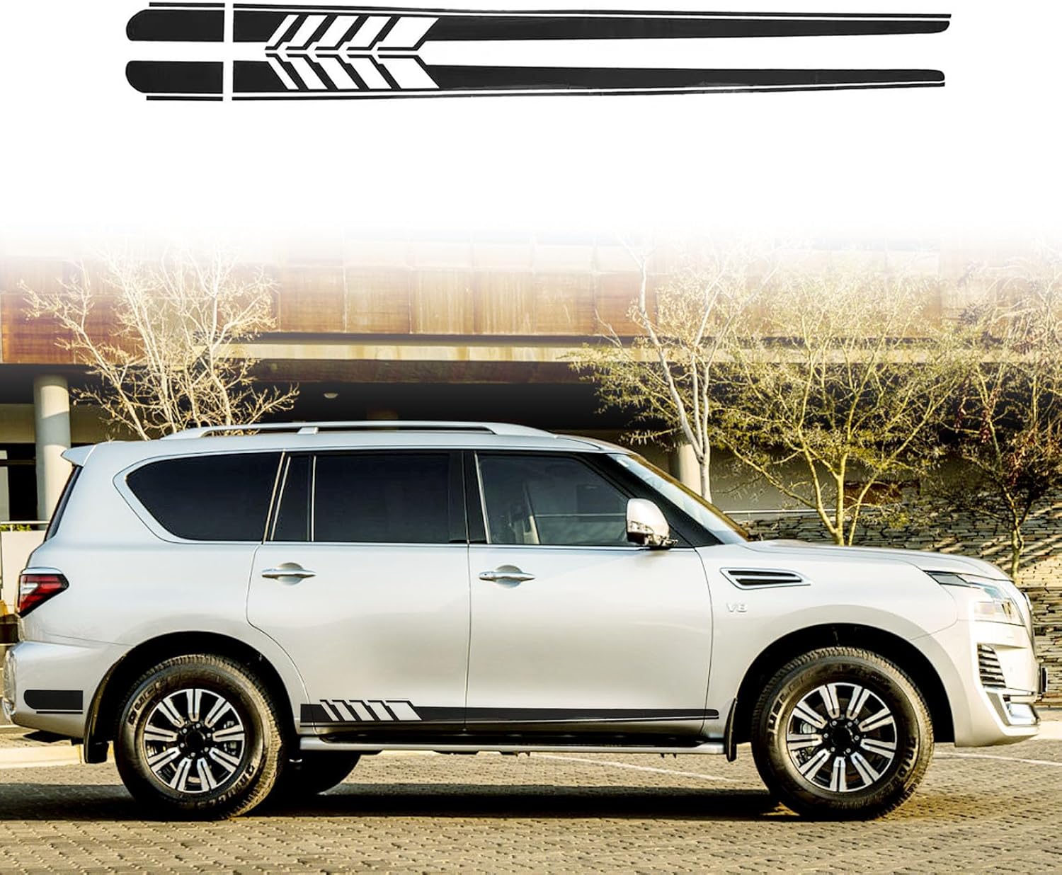 Universal Car Side Stripes Decals & Hood Stickers, Racing Stripes ...