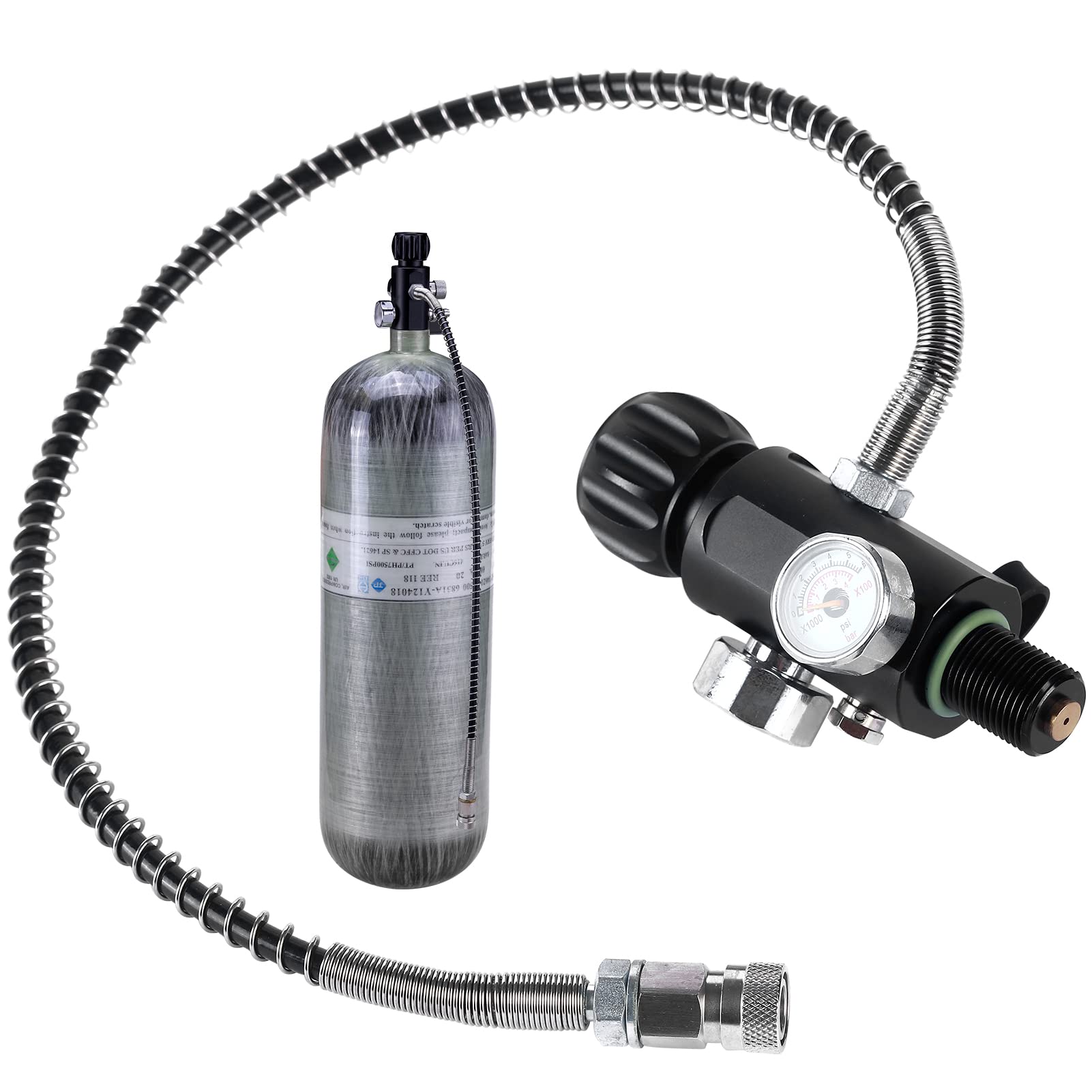 Snapklik.com : 7/8-14UNF Thread 4500psi Paintball Fill Station PCP Air ...