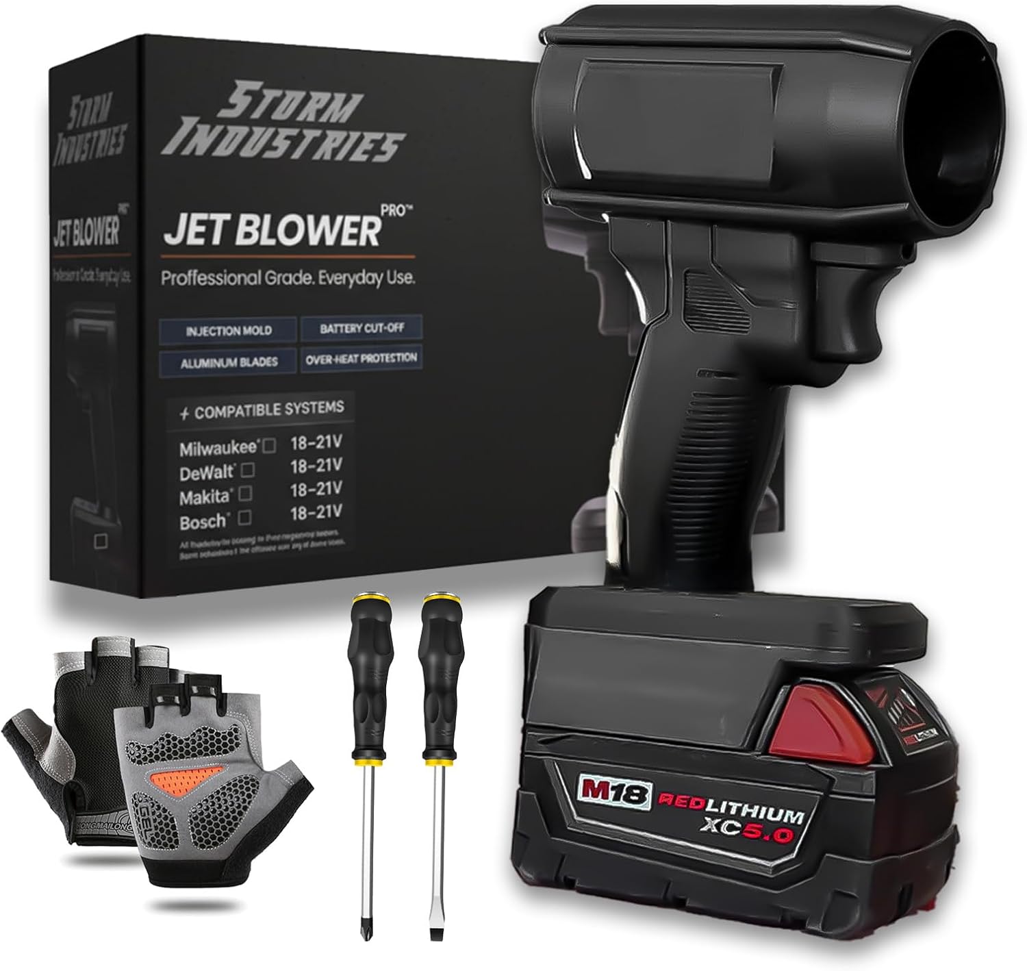 Amazon.com: Jet Blower 2.0, Handheld High Powered Cordless Storm Jet ...