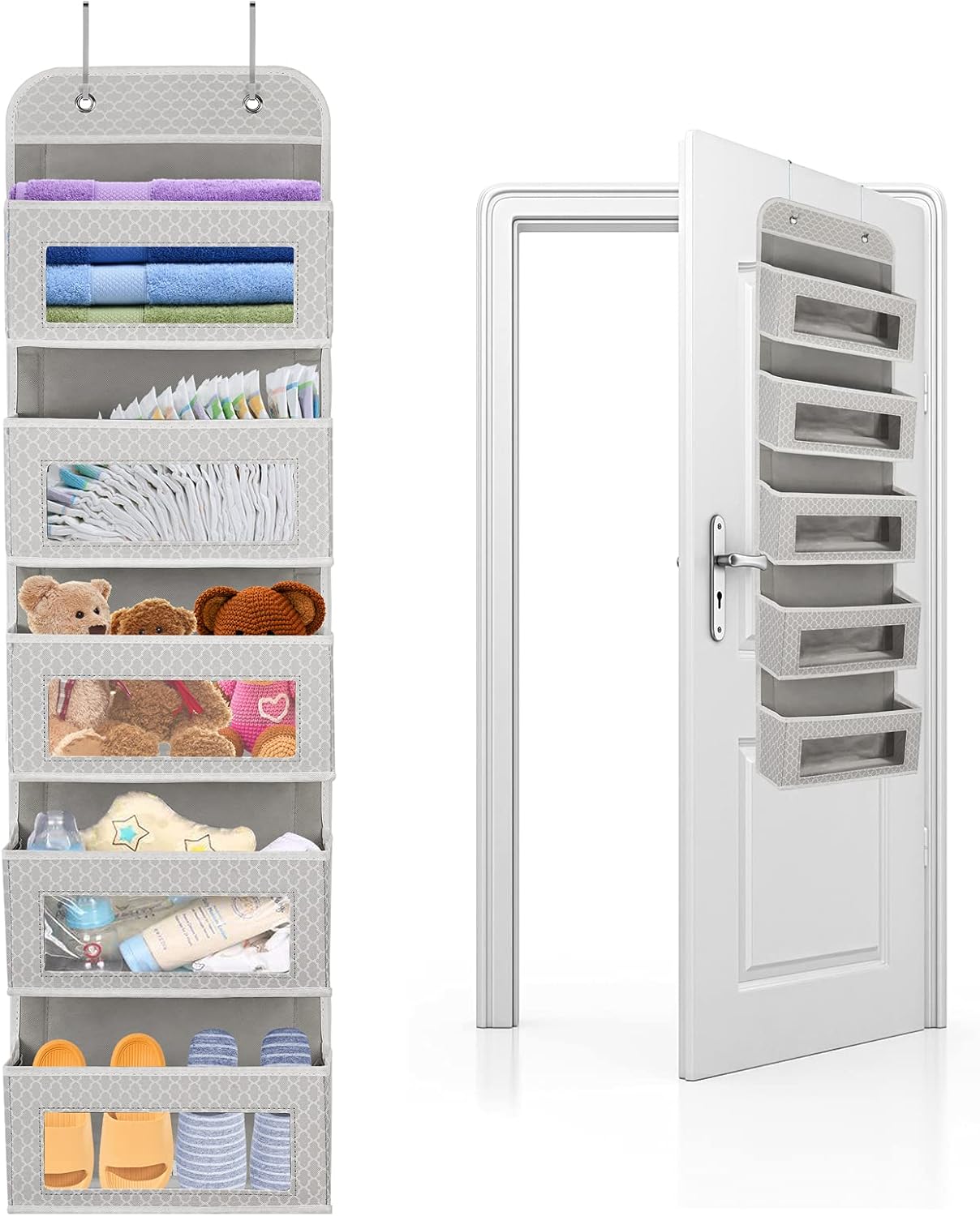 Hanging Door Bag Storage Bag Over The Door Organizer Fabric Hanging ...