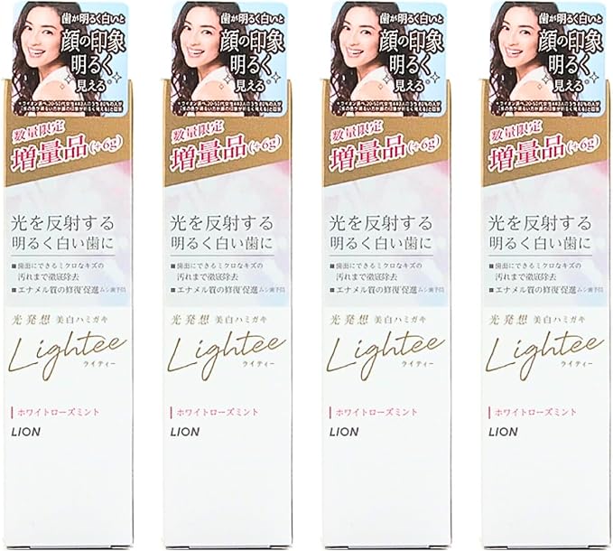 Amazon | Lightee ライティー ホワイトニング ハミガキ ホワイトローズミント 歯磨き粉 100g+6g (増量) 106g ×4個 医薬部外品 | Generic | 大人用 ...