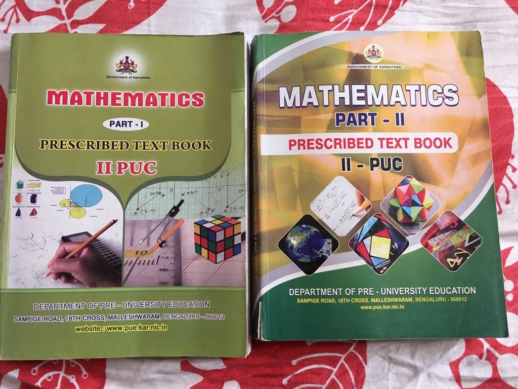 Amazon.in: Buy Mathematics Prescribed Textbook Parts 1 and 2 Second PUC ...