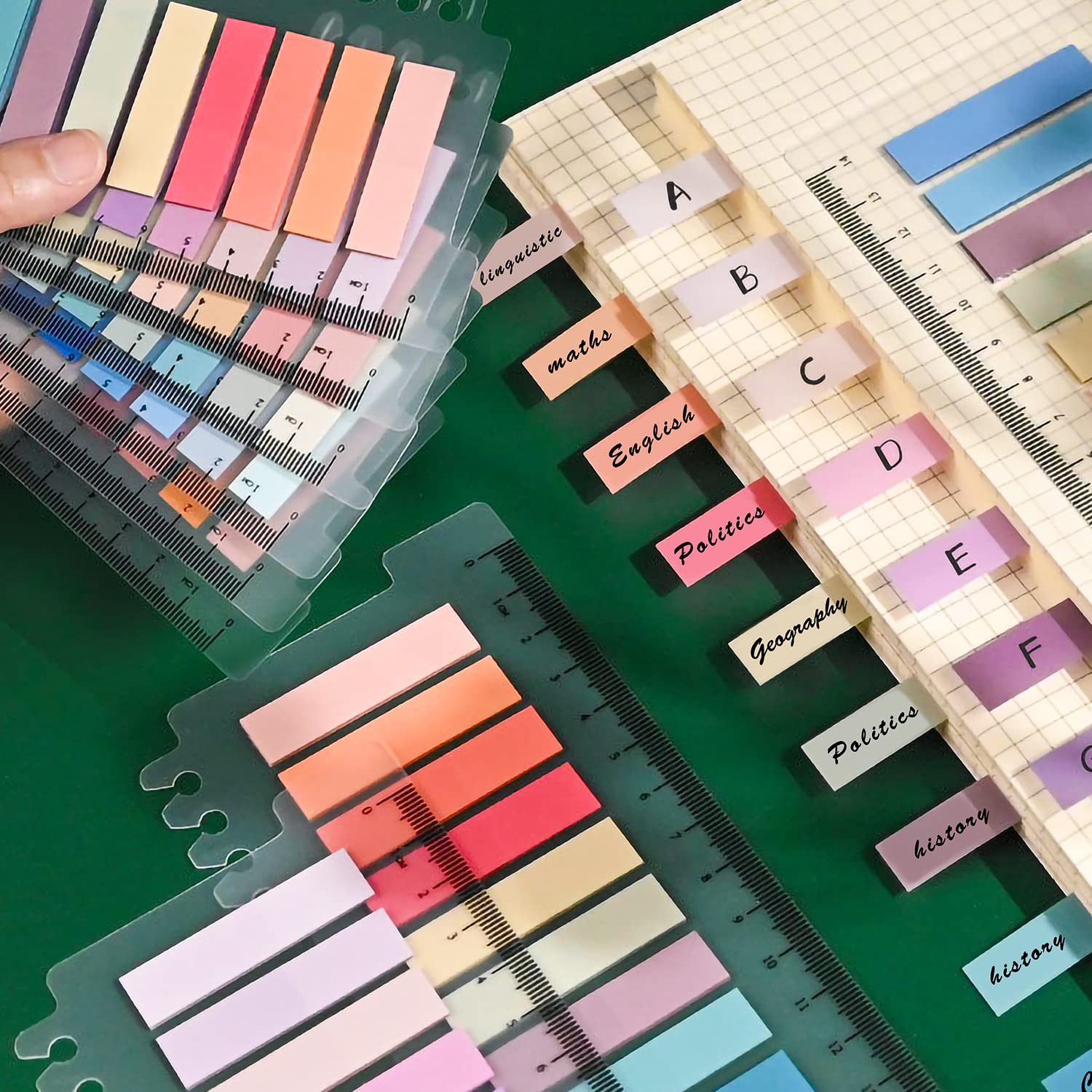Snapklik.com : 1200 Pcs Sticky Annotation Tabs Morandi Sticky Note Tabs ...