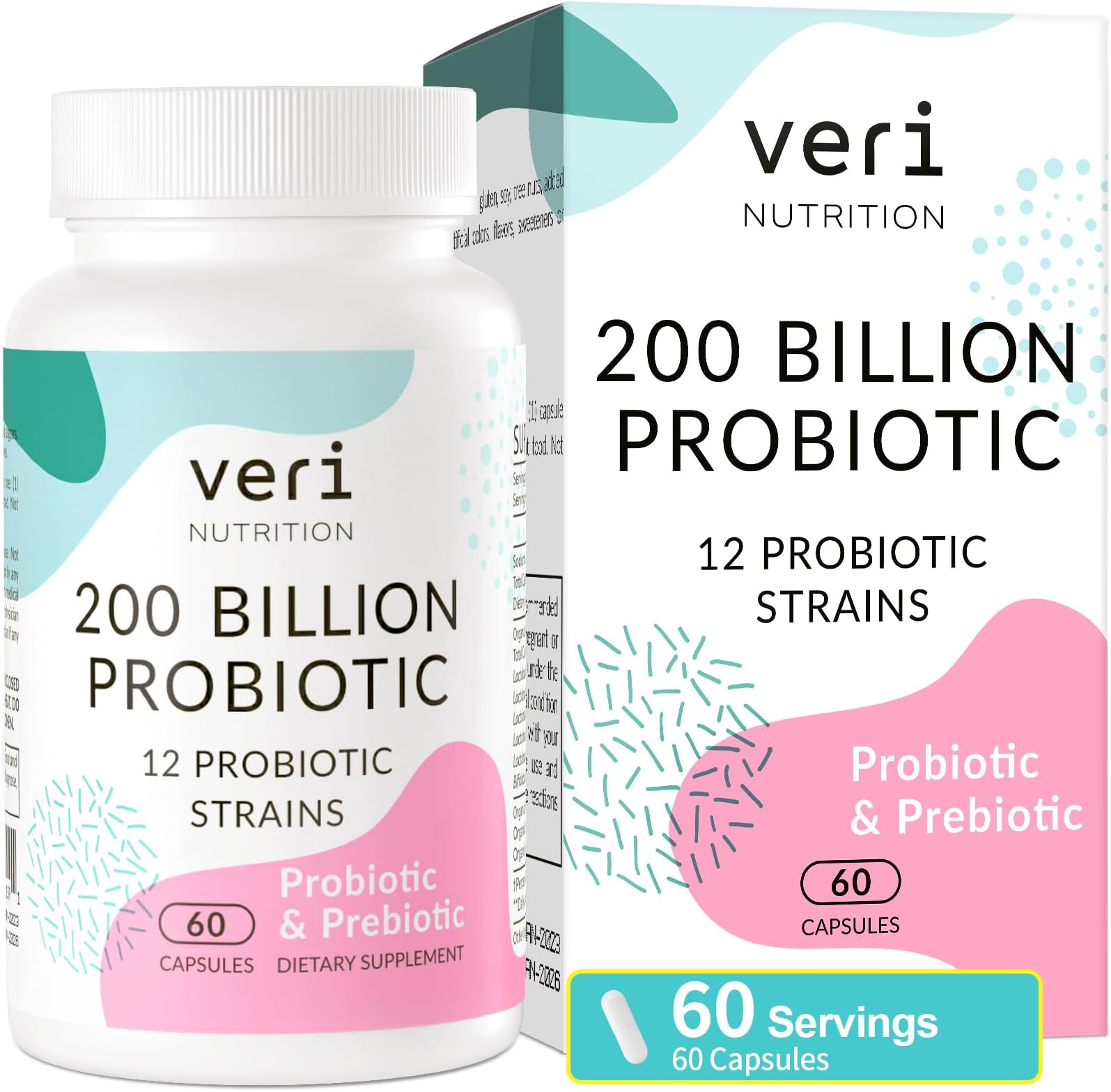 Amazon.com: 200 Billion CFU Probiotics - High Potency Probiotics for ...