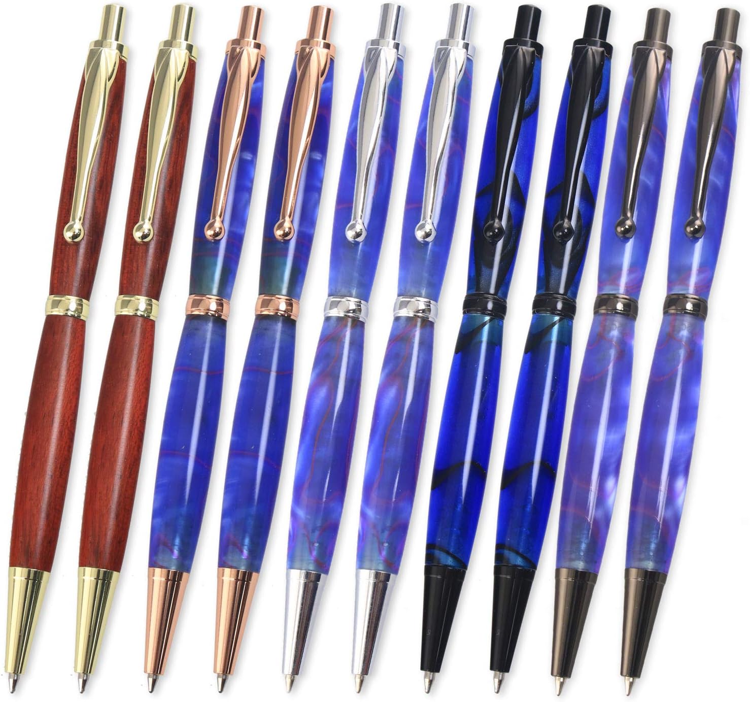 Legacy Woodturning Fancy Click Pen Kit - Variety, 10 Pack, Includes 2 ...