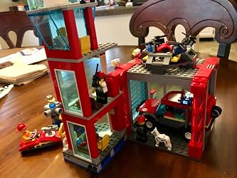 Amazon.com: LEGO City Fire Station 60215 Fire Rescue Tower Building Set ...