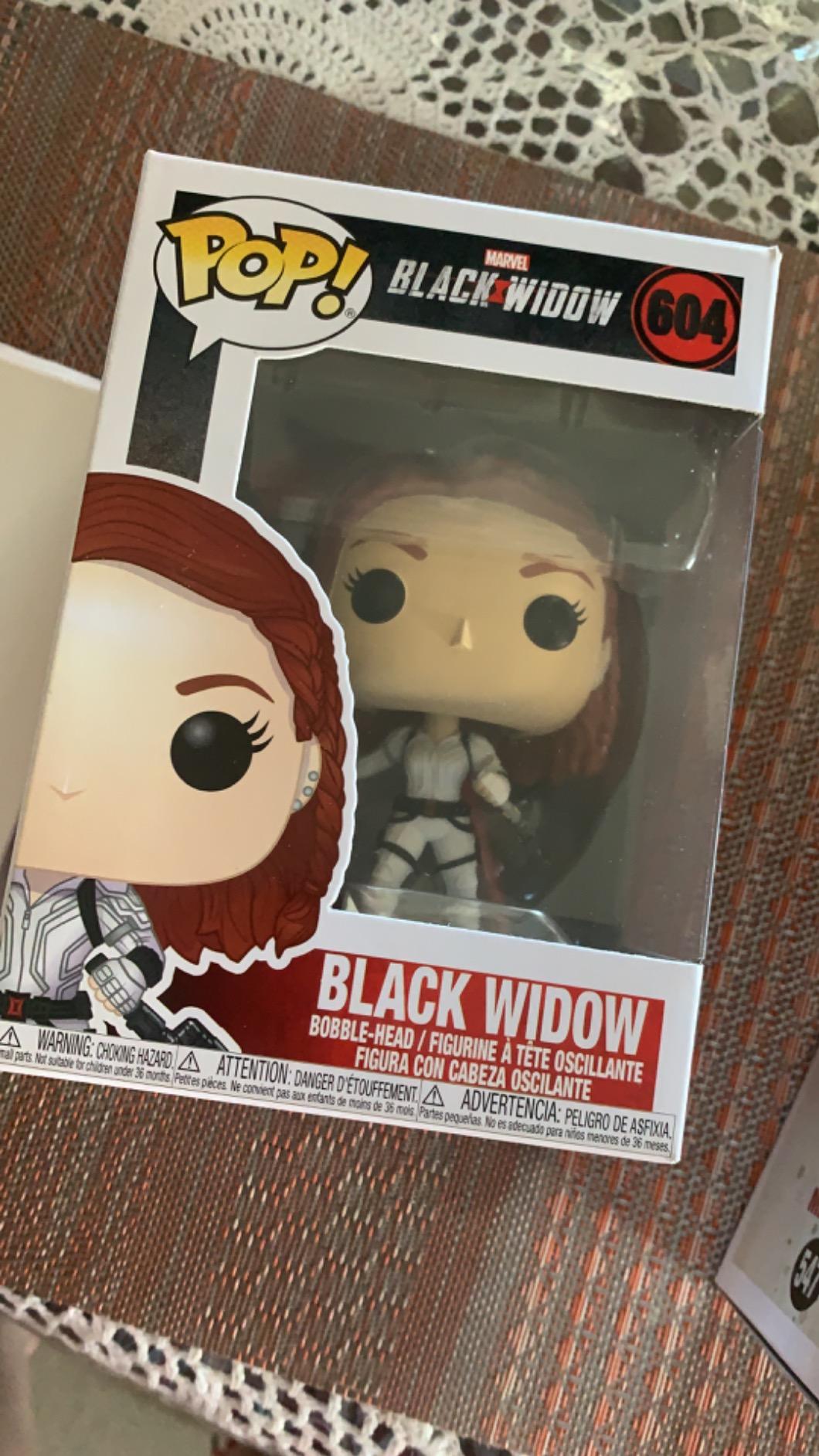 Amazon.com: Funko Pop! Marvel: Black Widow – Black Widow in White Suit ...