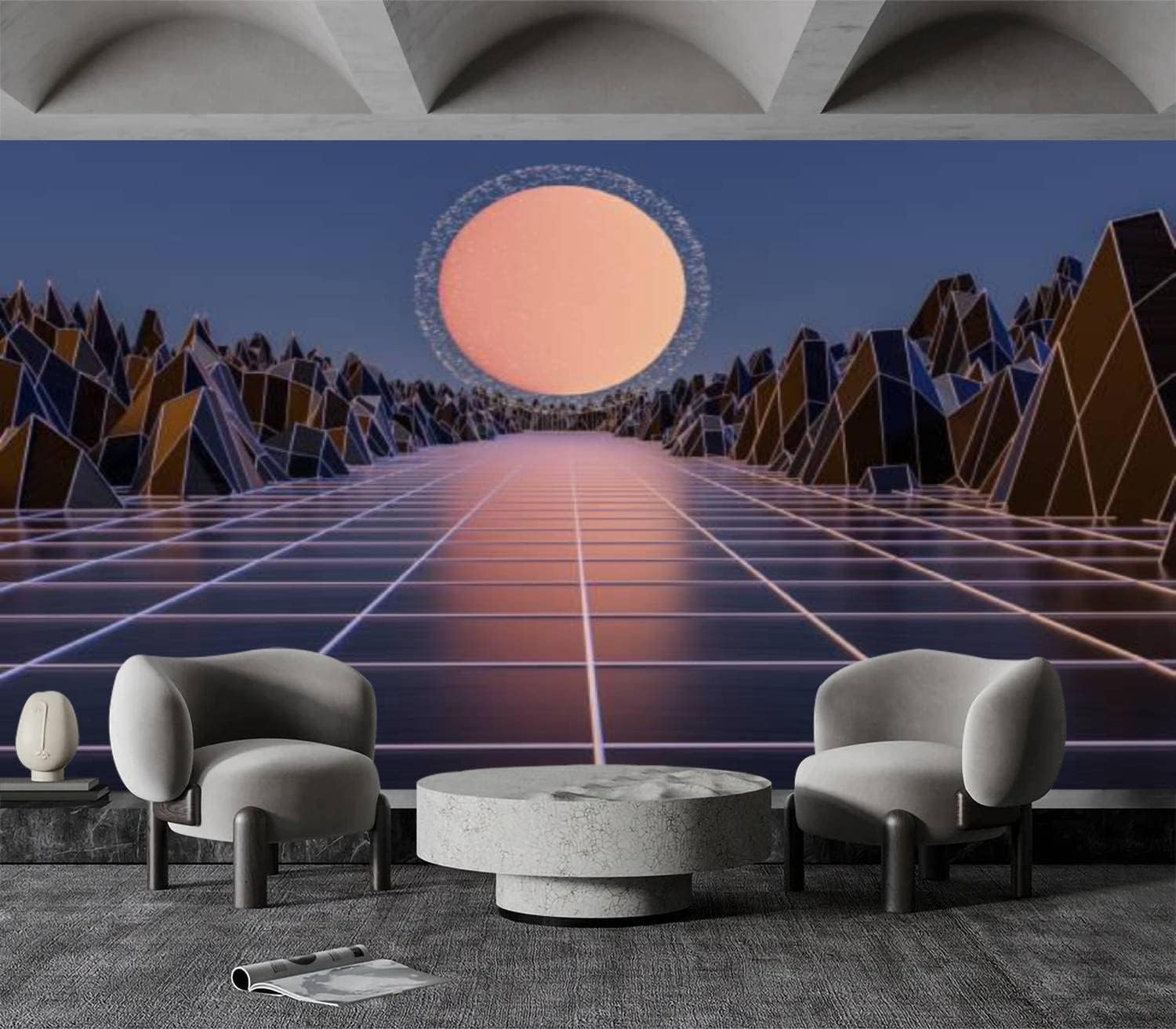 AUHOVIMGZ Vintage Inspired by 80s Scene synthwave and retrowave Canvas ...