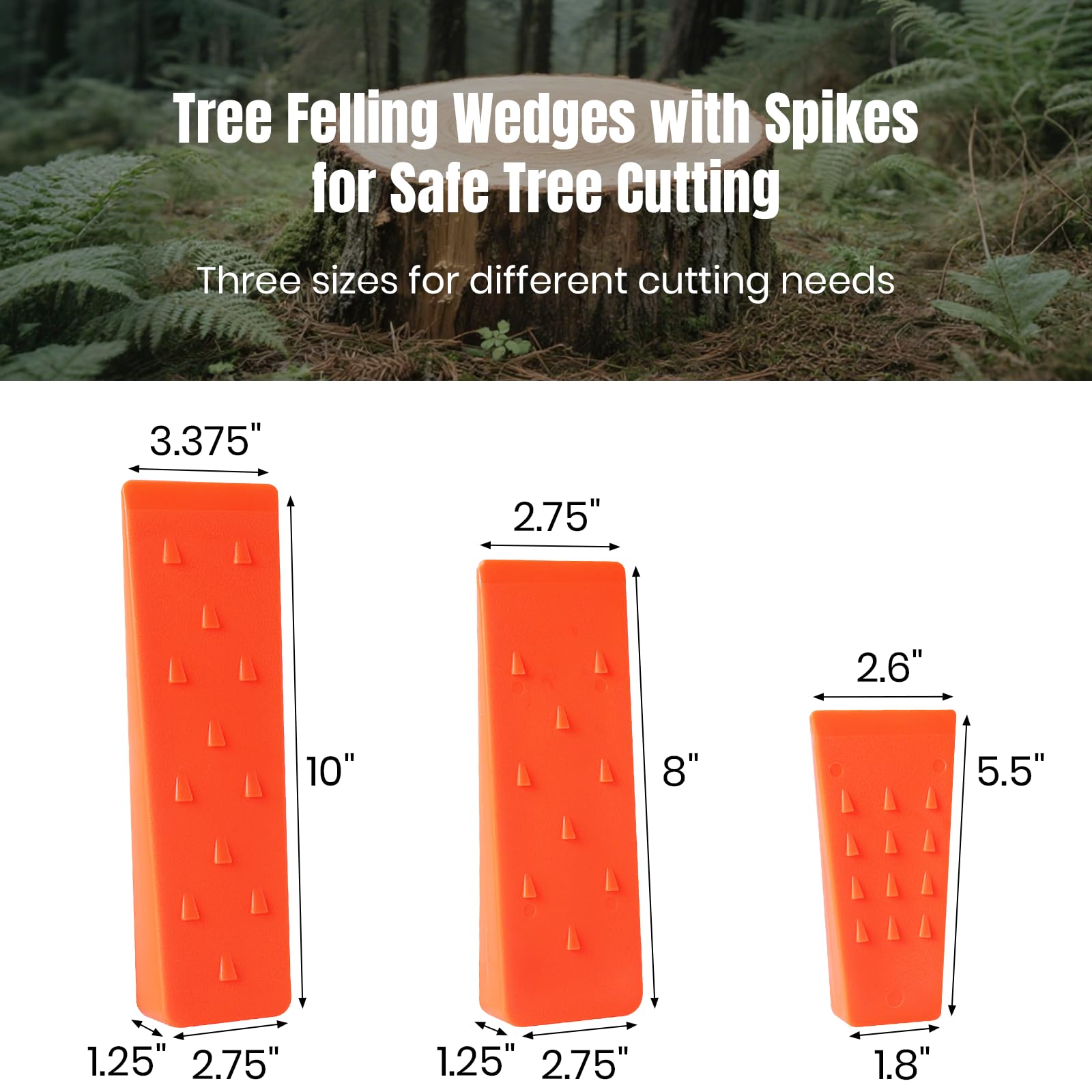 Snapklik.com : 6 Pack Tree Felling Wedges