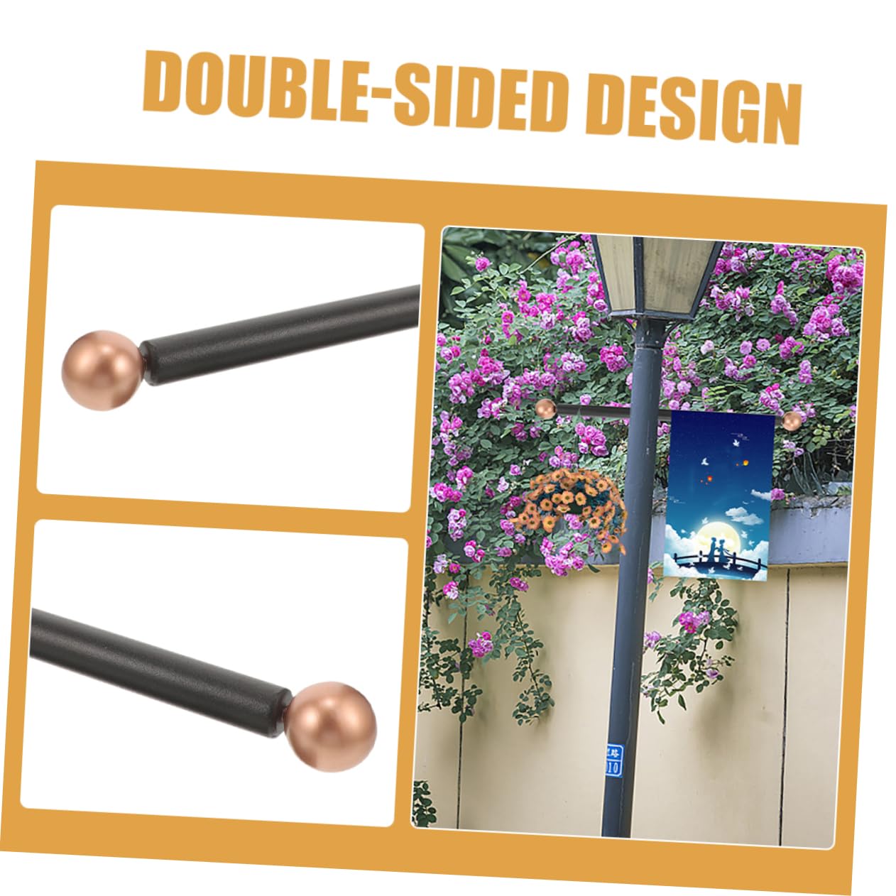 Snapklik.com : Lamp Post Cross Arm Ladder Frame Flag Pole Accessories ...