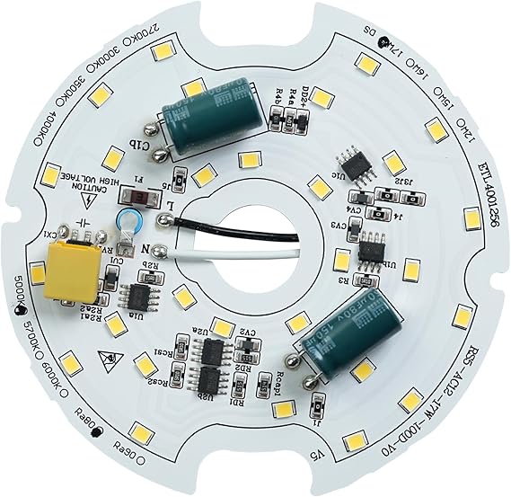 HAOLEDI 3.94'' 17W LED Ceiling Fan Light Retrofit Kit, Ceiling Flush ...