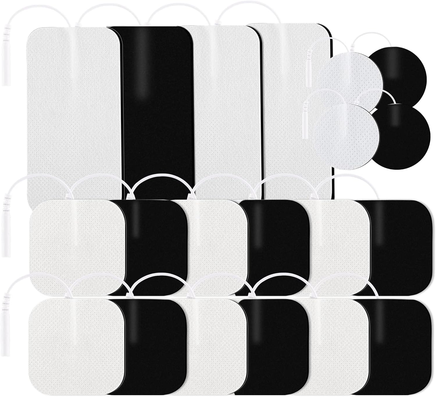 TENS Unit Pads Electrode Patches, 20 Pcs Multiple Sizes Adhesive ...