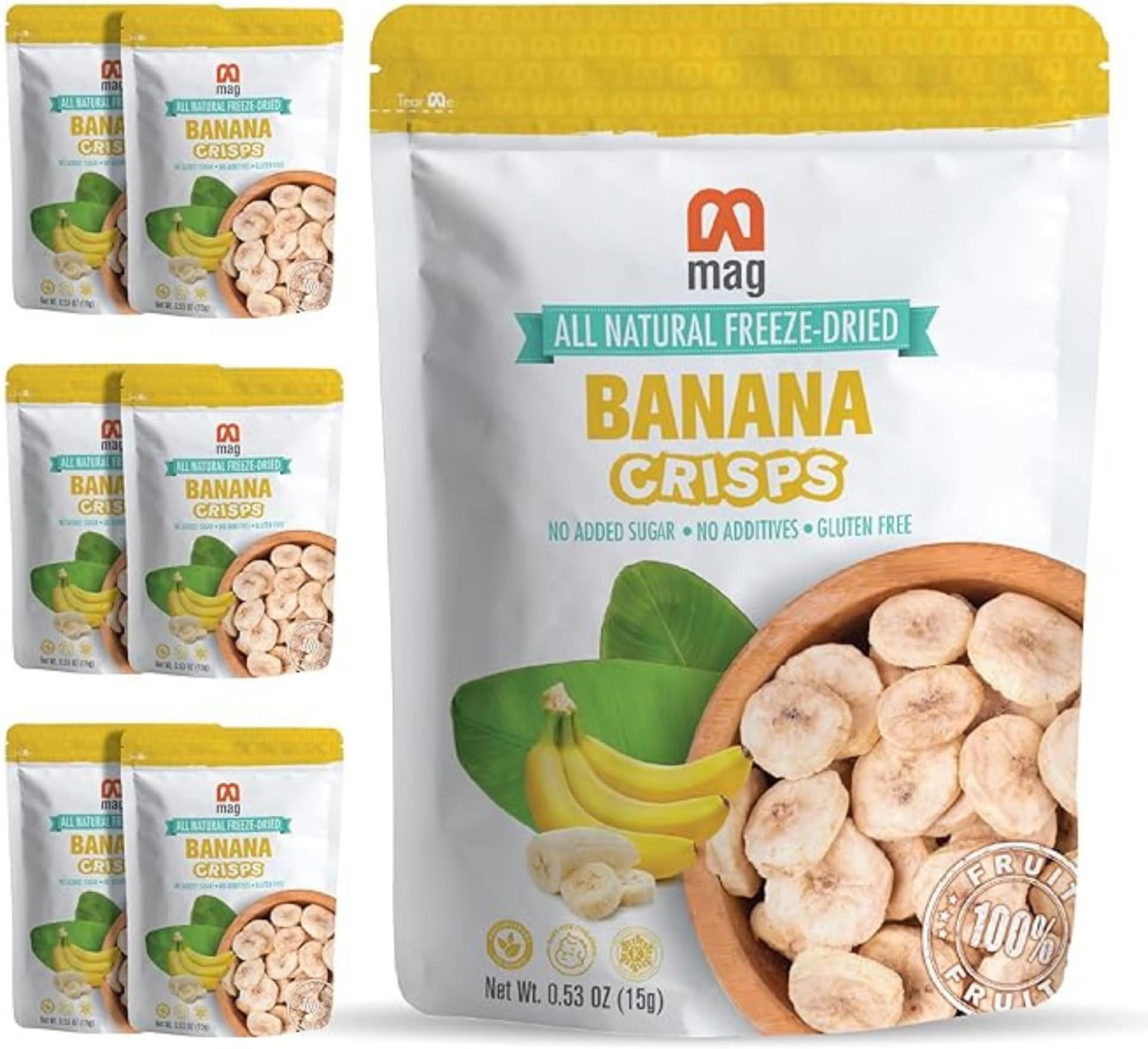 Amazon.com: Banana Fruit Snacks Frozen Dry Fruit Slices Fresh And 100% ...