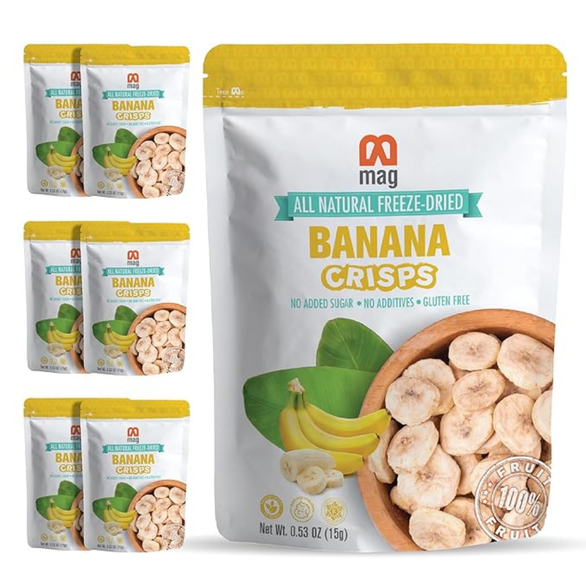Amazon.com: Banana Fruit Snacks Frozen Dry Fruit Slices Fresh And 100% ...