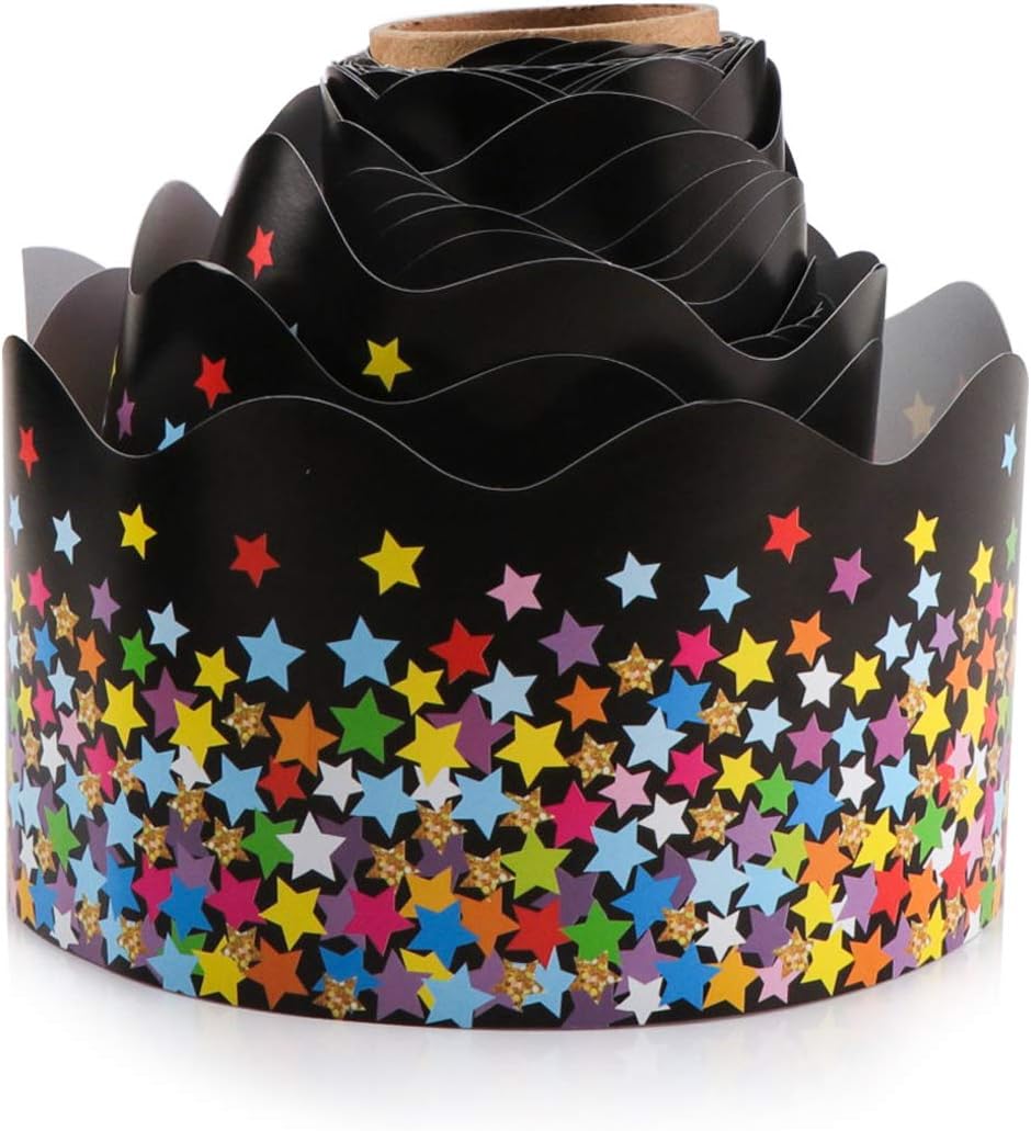 Amazon.com : Confetti Bulletin Board Borders for Classroom Decoration ...