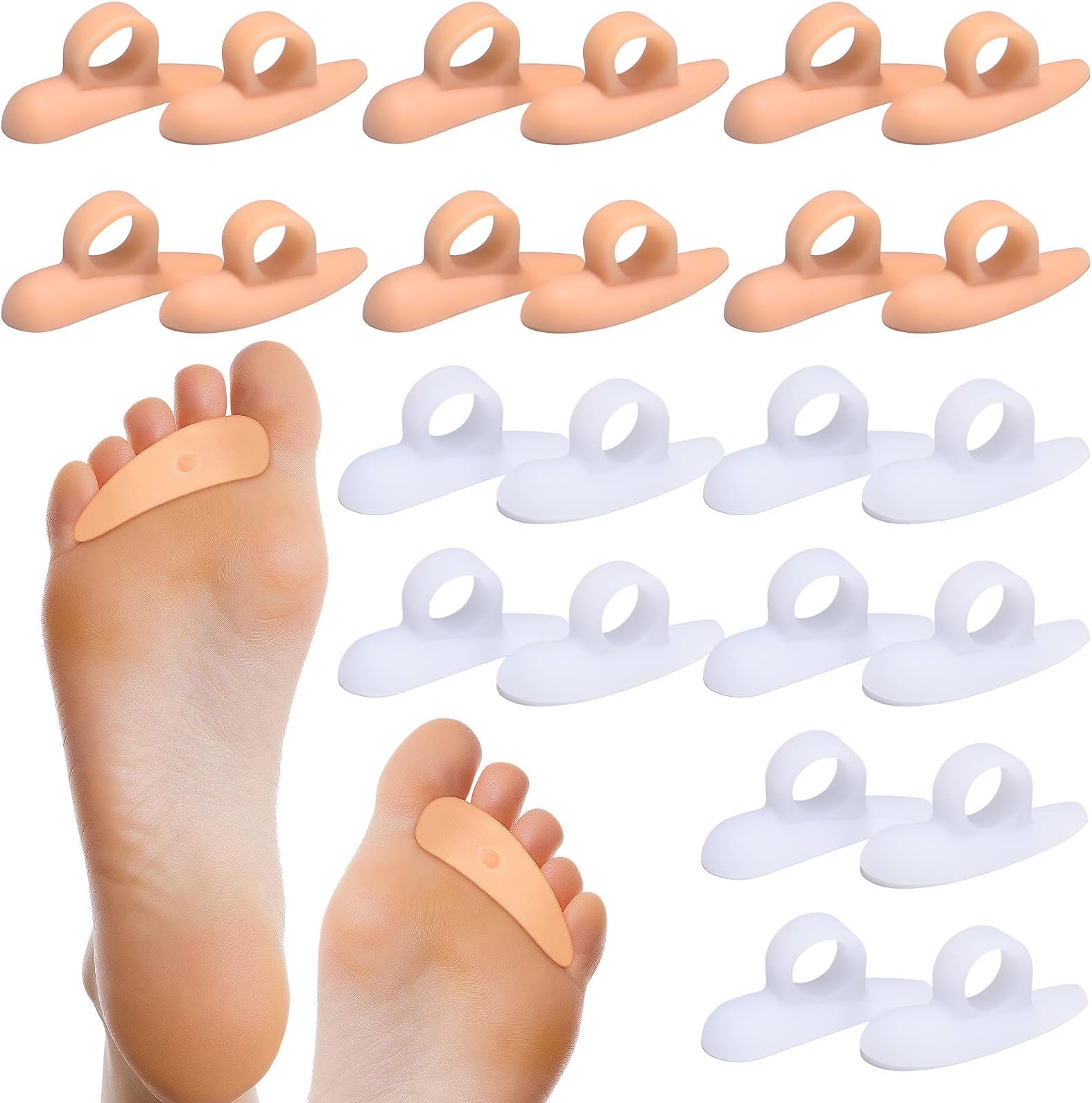 Amazon.com: 12 Pairs Hammerhead Toe Pad Hammerhead Toe Spacers Gel Pad ...