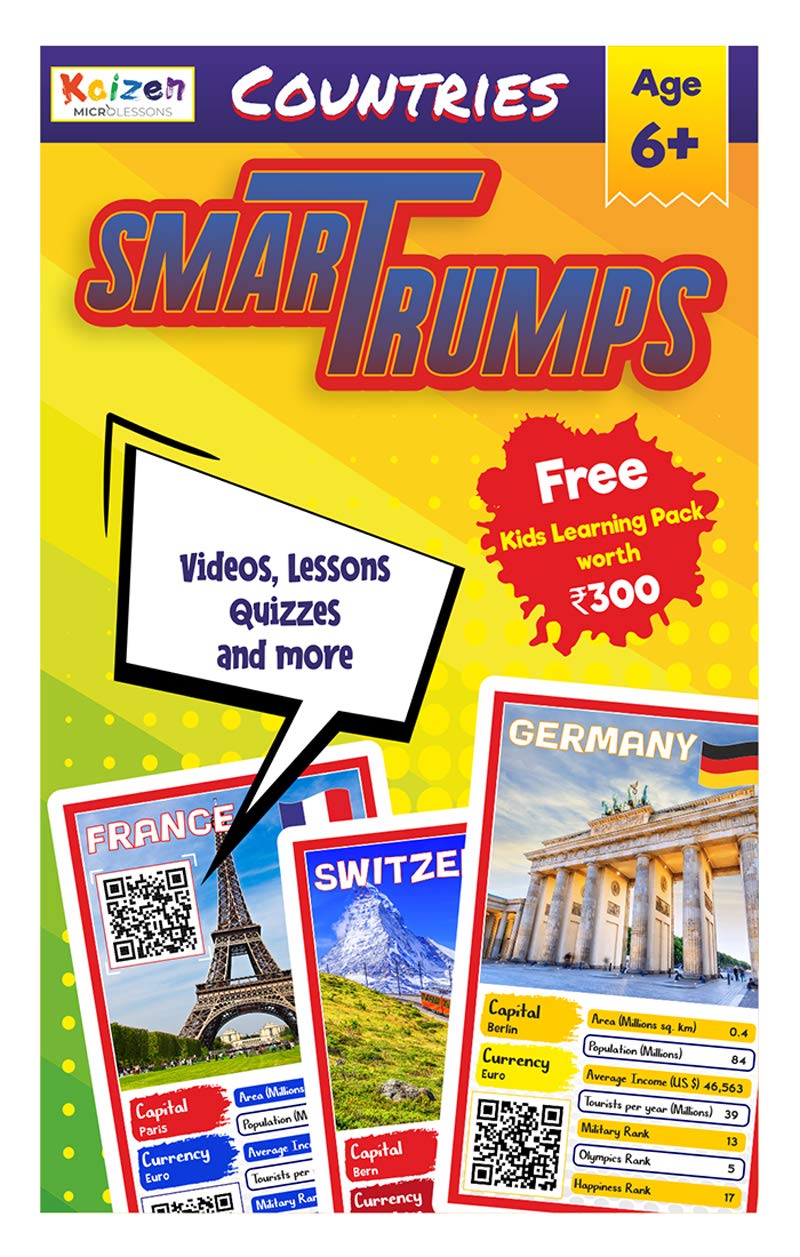 Buy Kaizen MicroLessons Country Trump Cards – Fun and Engaging Trump ...