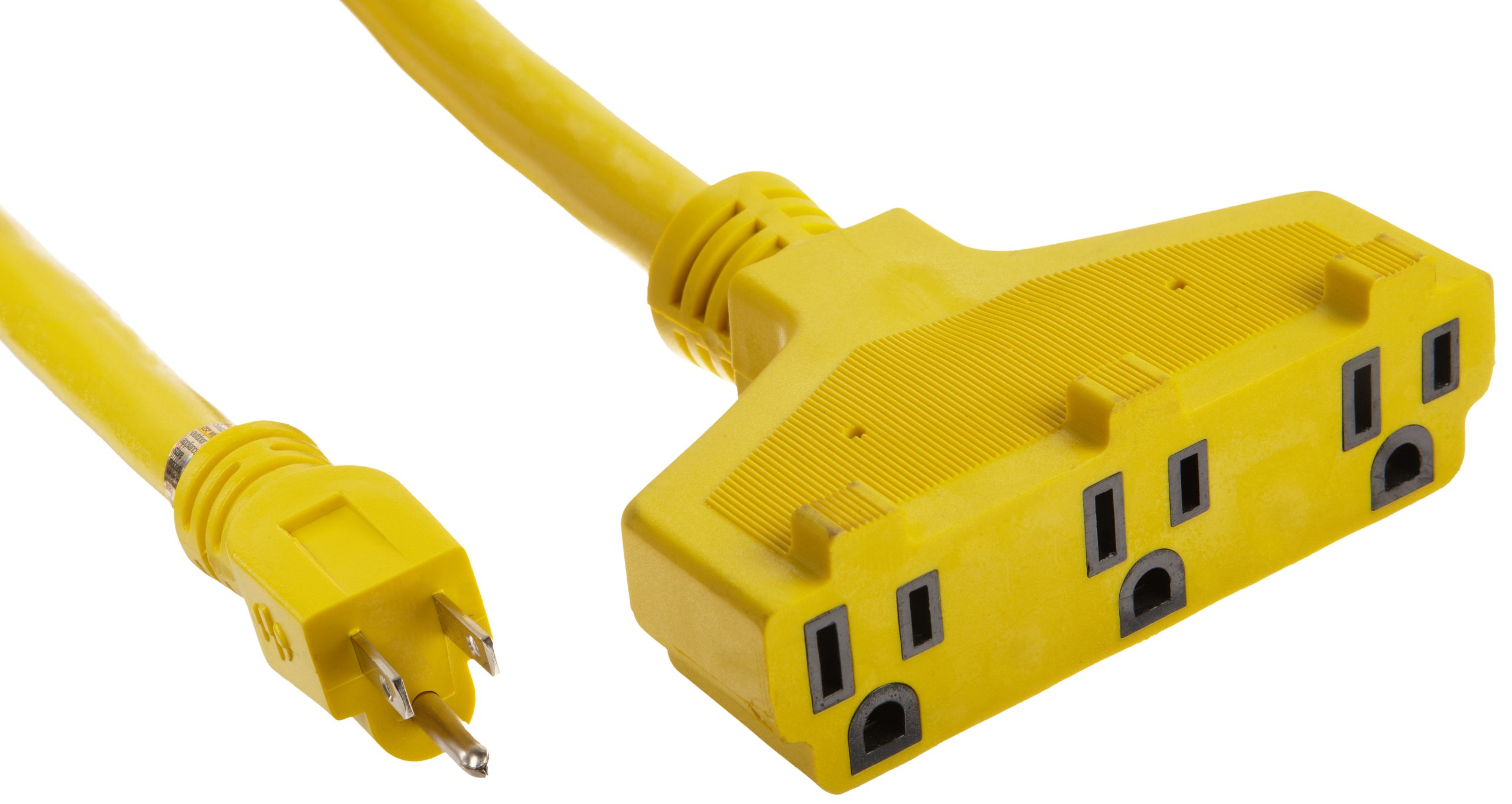 Morris Products 89312 Heavy Duty Tri-Tap Extension Cord, 3 Outlet ...