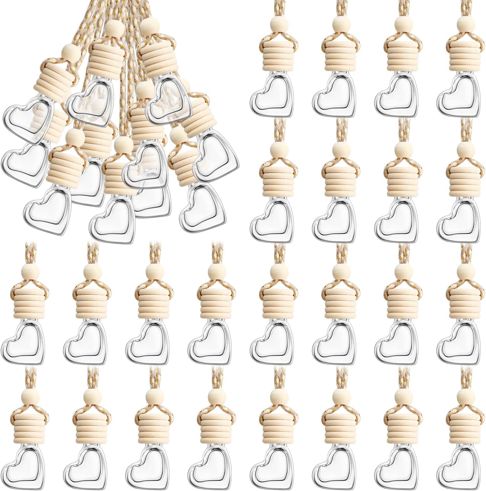 Amazon.com: BBTO 50 Pcs Hanging Car Air Freshener Car Diffuser Bottles ...