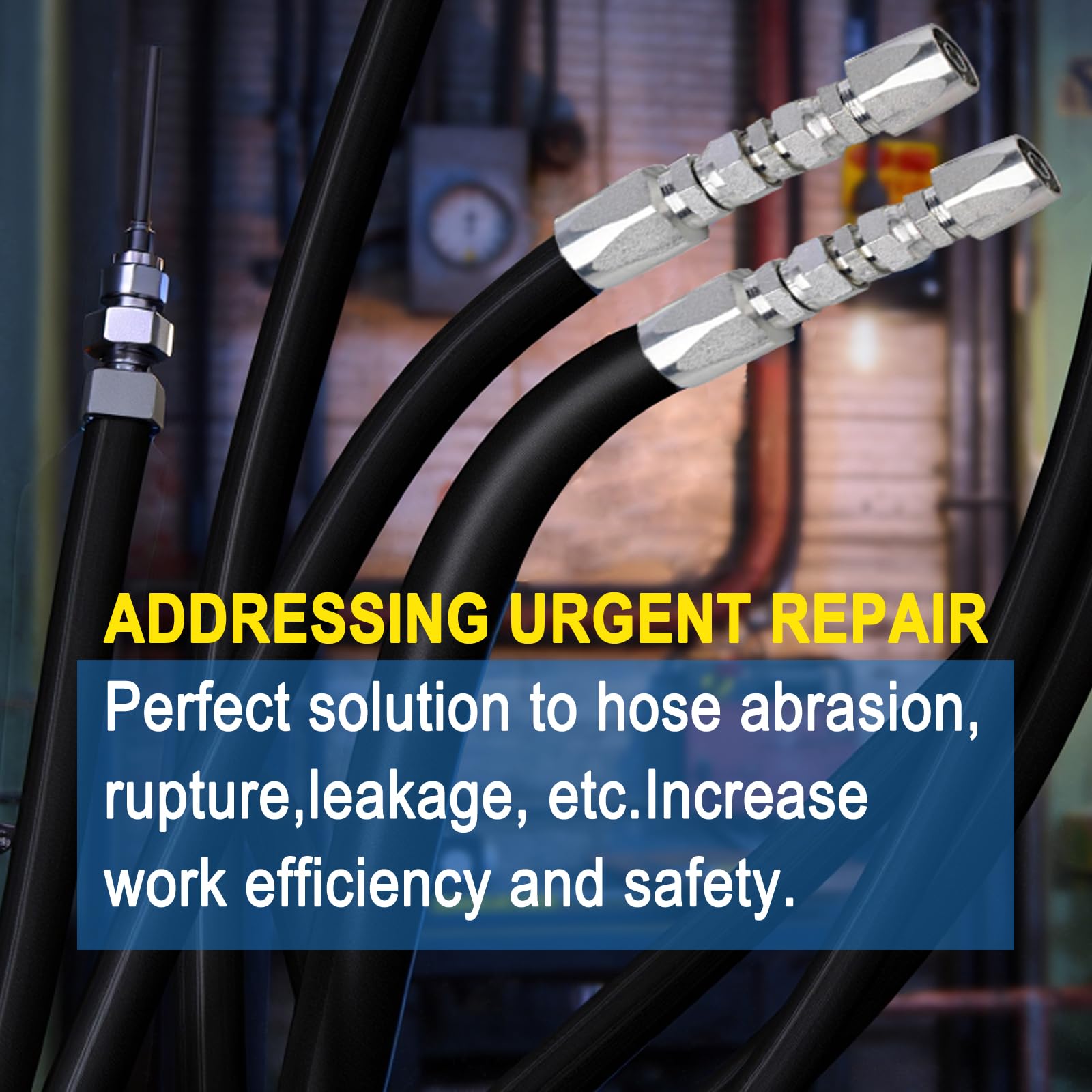 Hydraulic Line Repair Kit Legines 3Pcs Hydraulic Hose Field Repair Kit ...