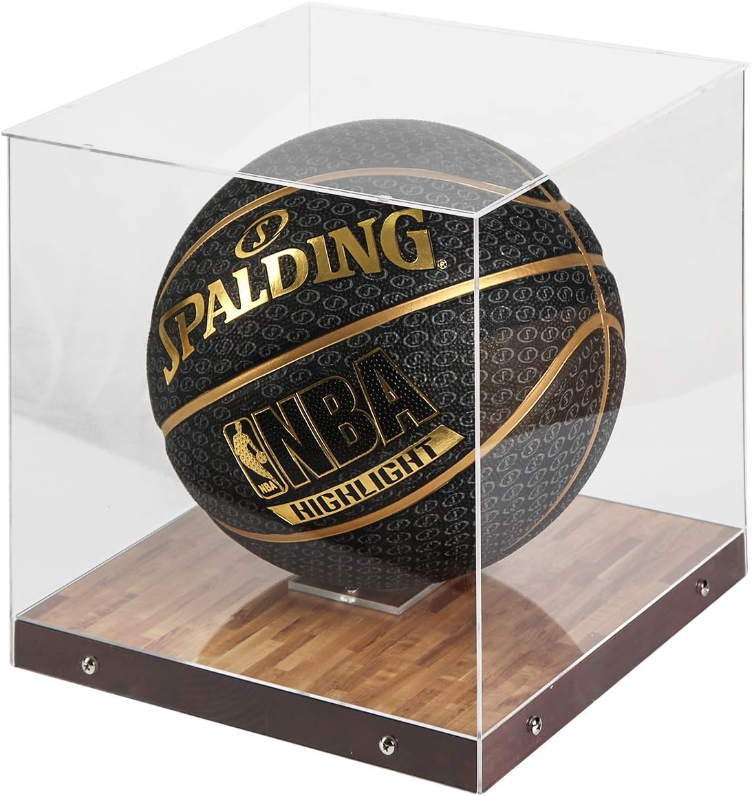 Amazon.com: J JACKCUBE DESIGN Basketball Display Case Stand with Wooden ...