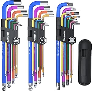 Kimapeso Hex Key Set 27PCS Long Arm Allen Key Set Extra Long Ball End ...