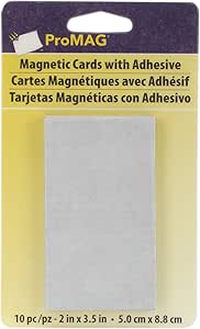 Amazon.com: Promag Adhesive Business Card Magnets-2"X3.5" 10/Pkg ...