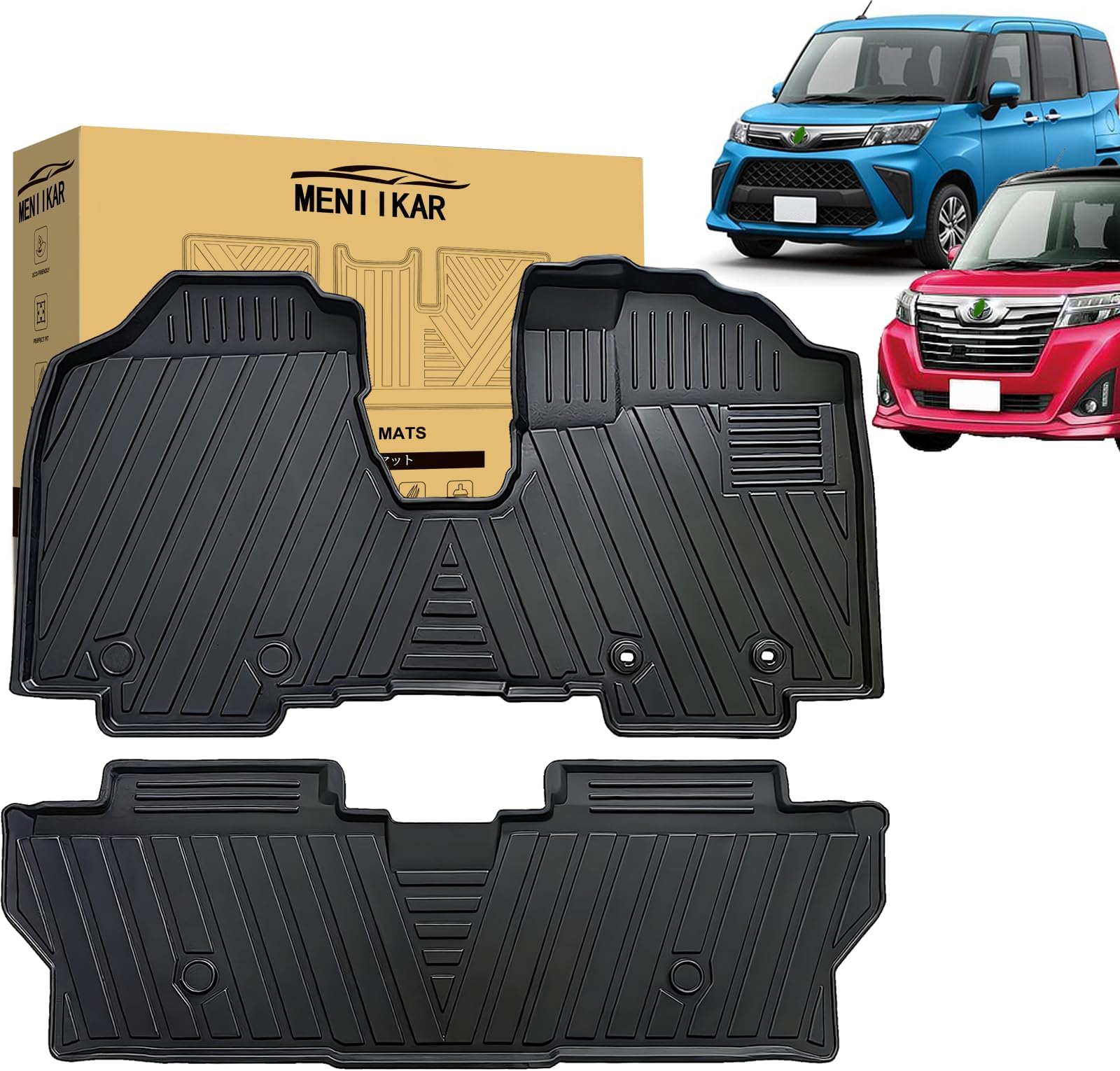 Amazon | 「MENIIKAR」トヨタ ルーミータンク ROOMY TANK専用 フロアマット。3Dカーマットが防水・防滑・防汚でTPE ...