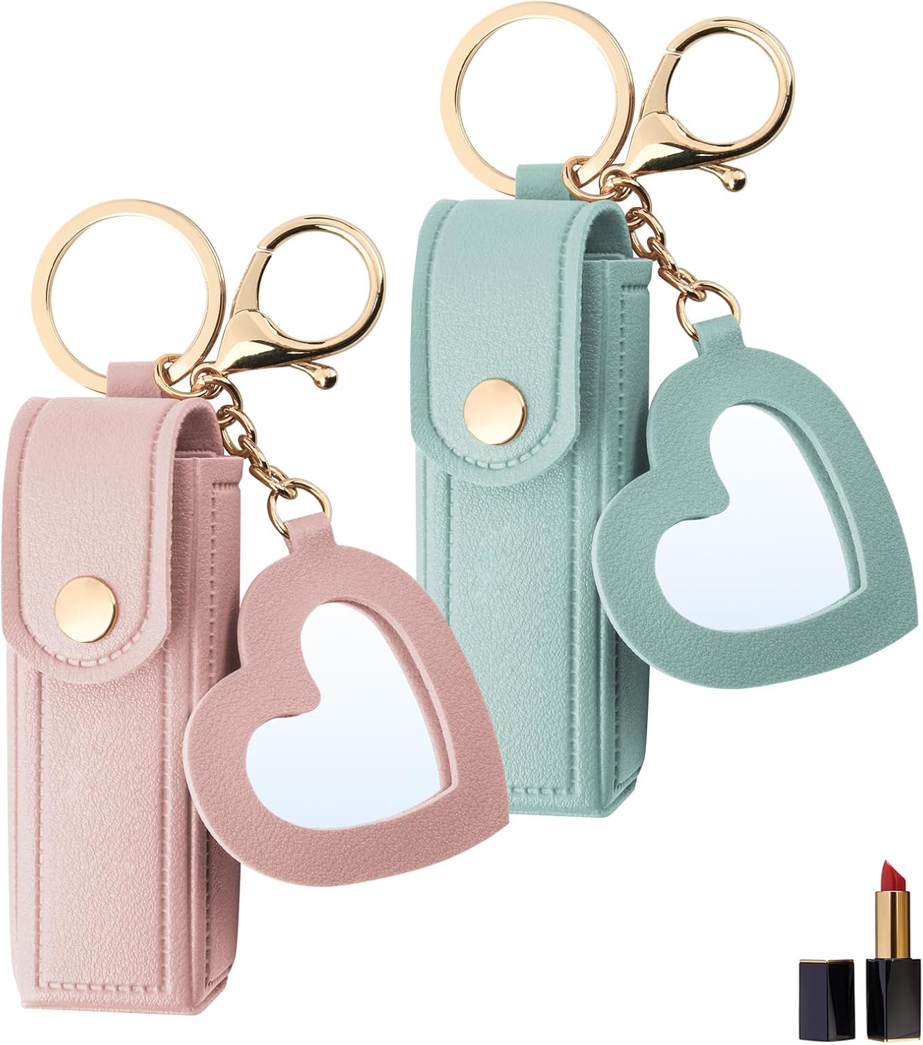 Amazon.com : Beautyflier Pack of 2 Lipstick Organizer Keychain ...
