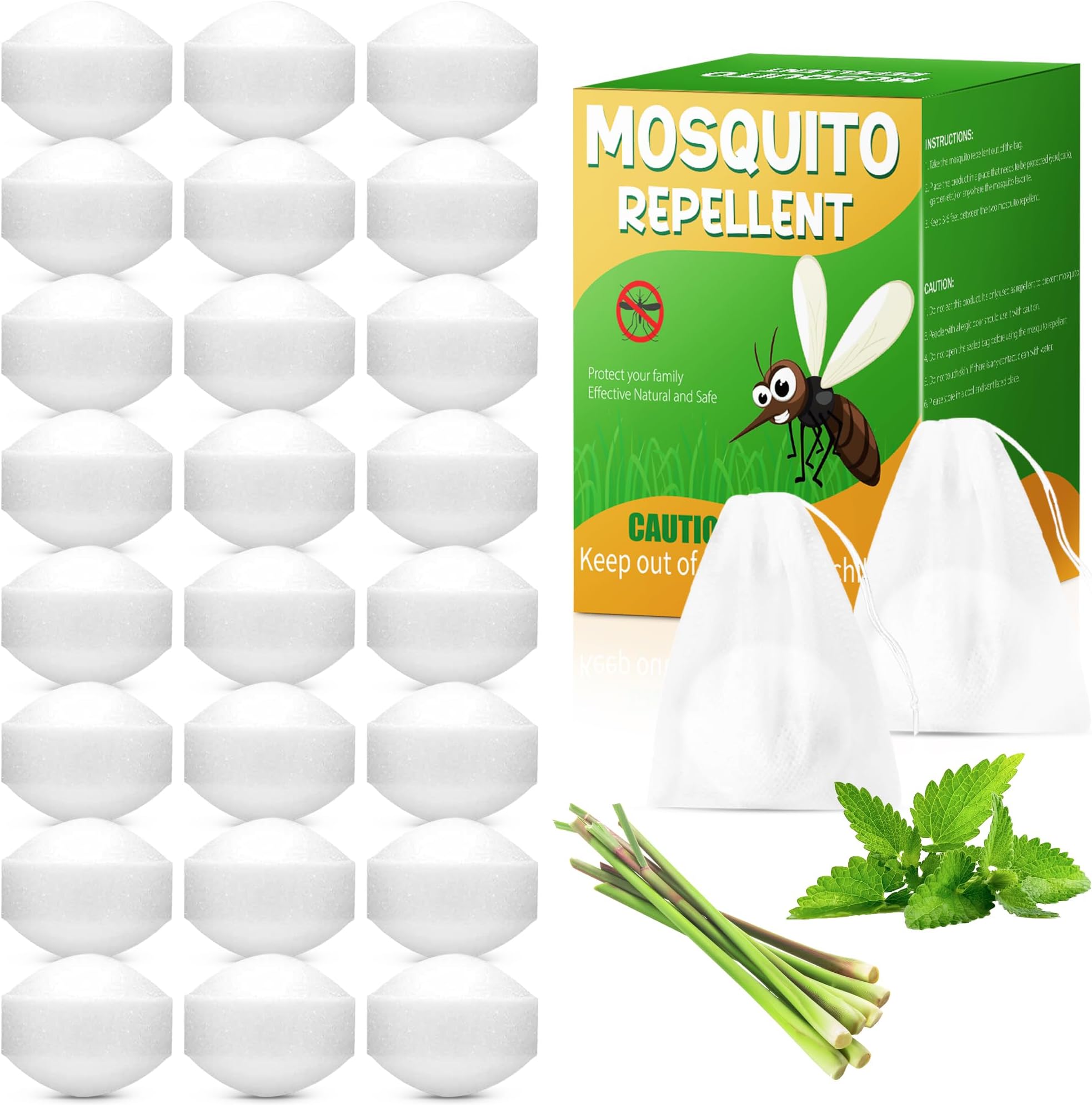 Amazon.com : Mosquito Repellent Pouches - Outdoor, Indoor, Travel Size ...