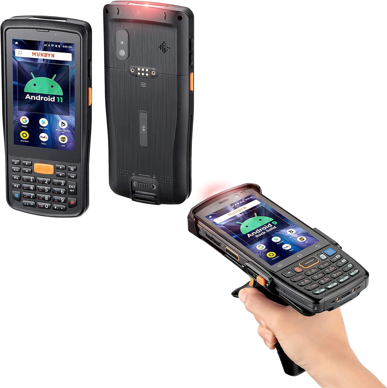 Amazon.com : MUNBYN 2023 New Android Barcode Scanner with Pistol Grip ...