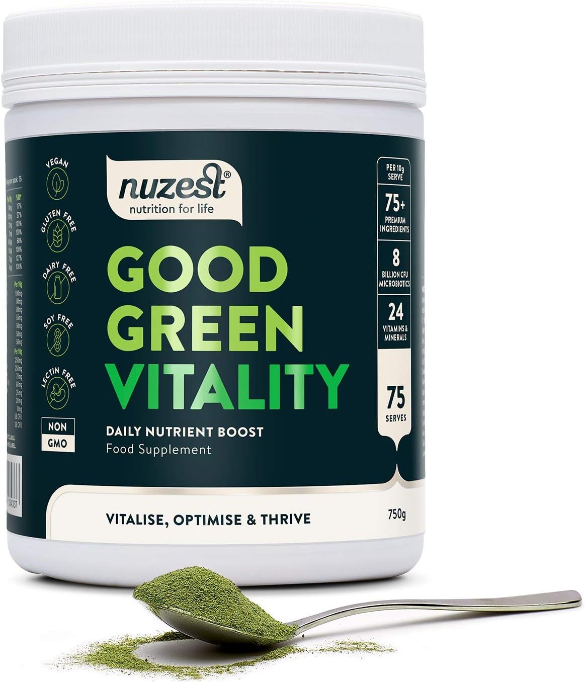 Nuzest - Greens Powder - Good Green Vitality - Filled with Superfood ...