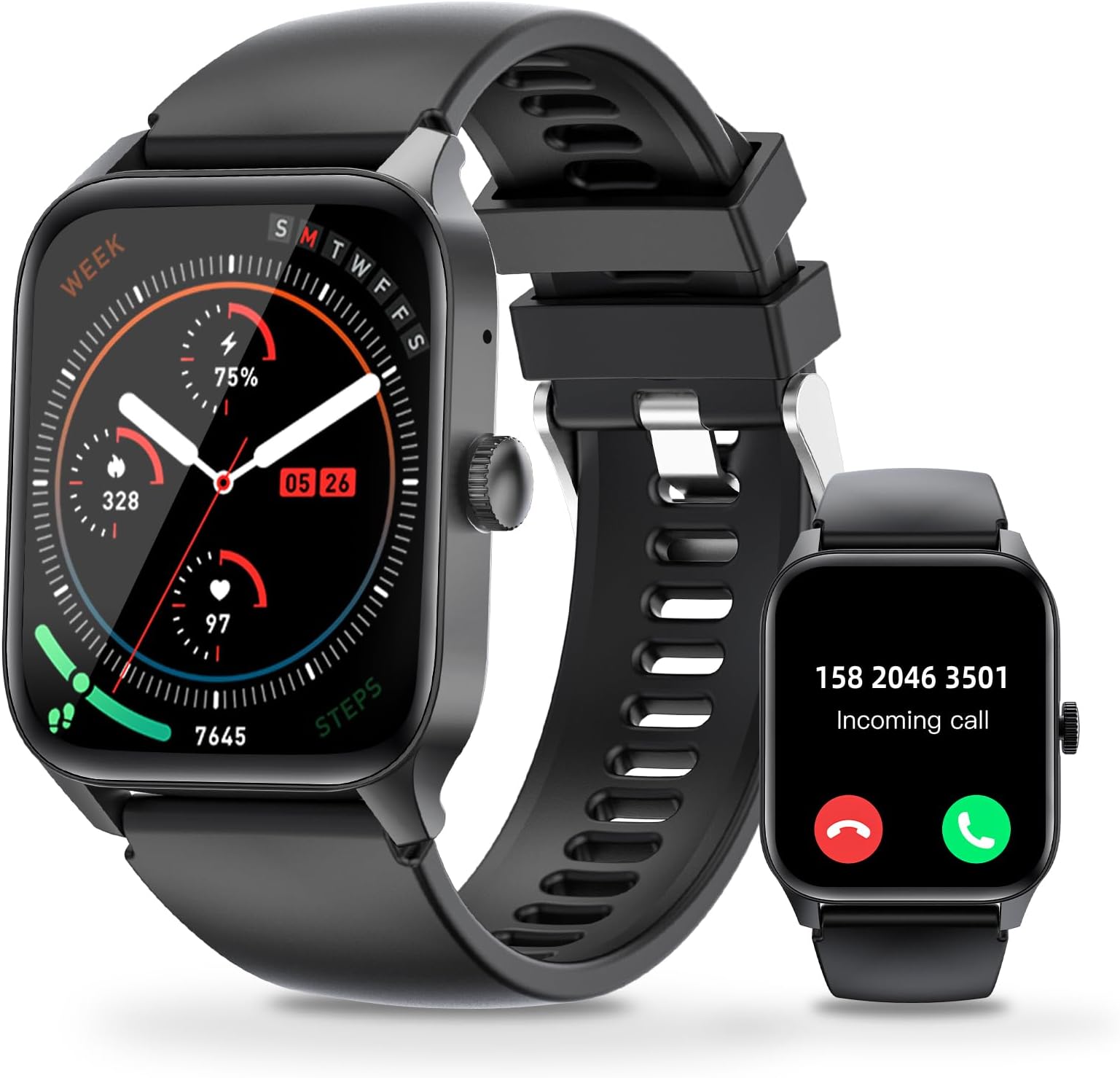 Amazon.com: Smart Watch for Men Women 1.83" HD Big Screen Smartwatch ...