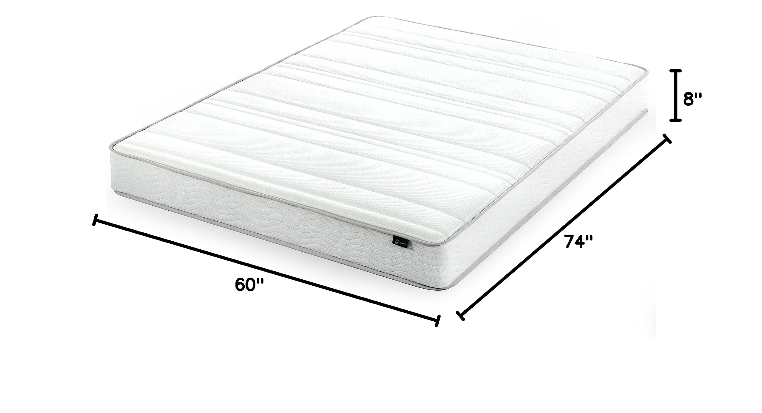 Snapklik.com : Zinus 8 Inch Foam And Spring RV Mattress / Short Queen ...