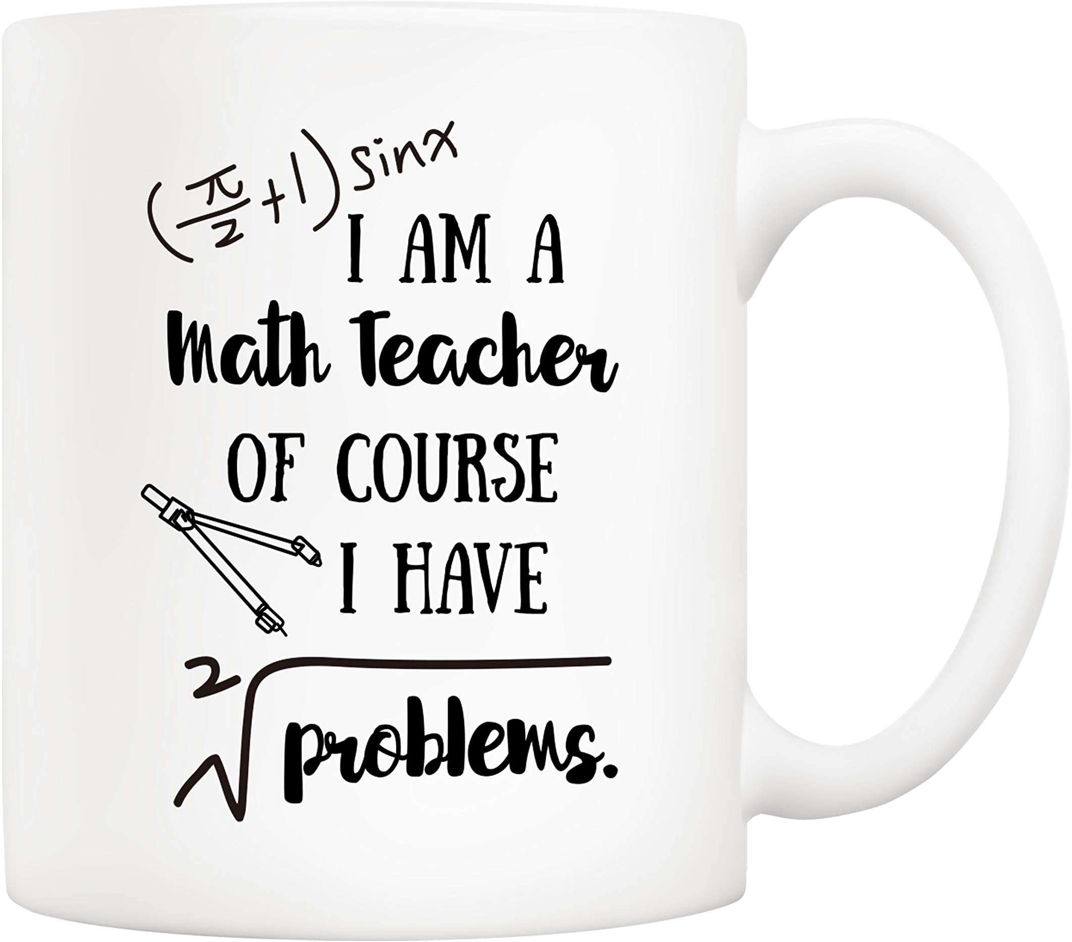 Amazon.com: 5Aup Funny Math Teacher Coffee Mug I'm A Math Teacher of ...