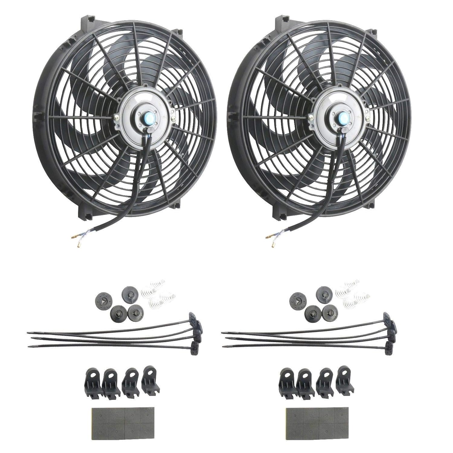 Amazon.com: Upgr8 Universal High Performance 12V Slim Electric Cooling ...