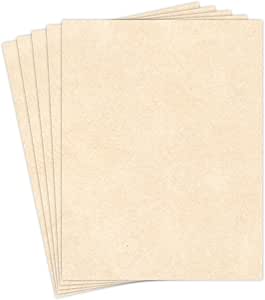 Amazon.com: Natural Stationery Parchment Recycled Paper | 65Lb Cover ...