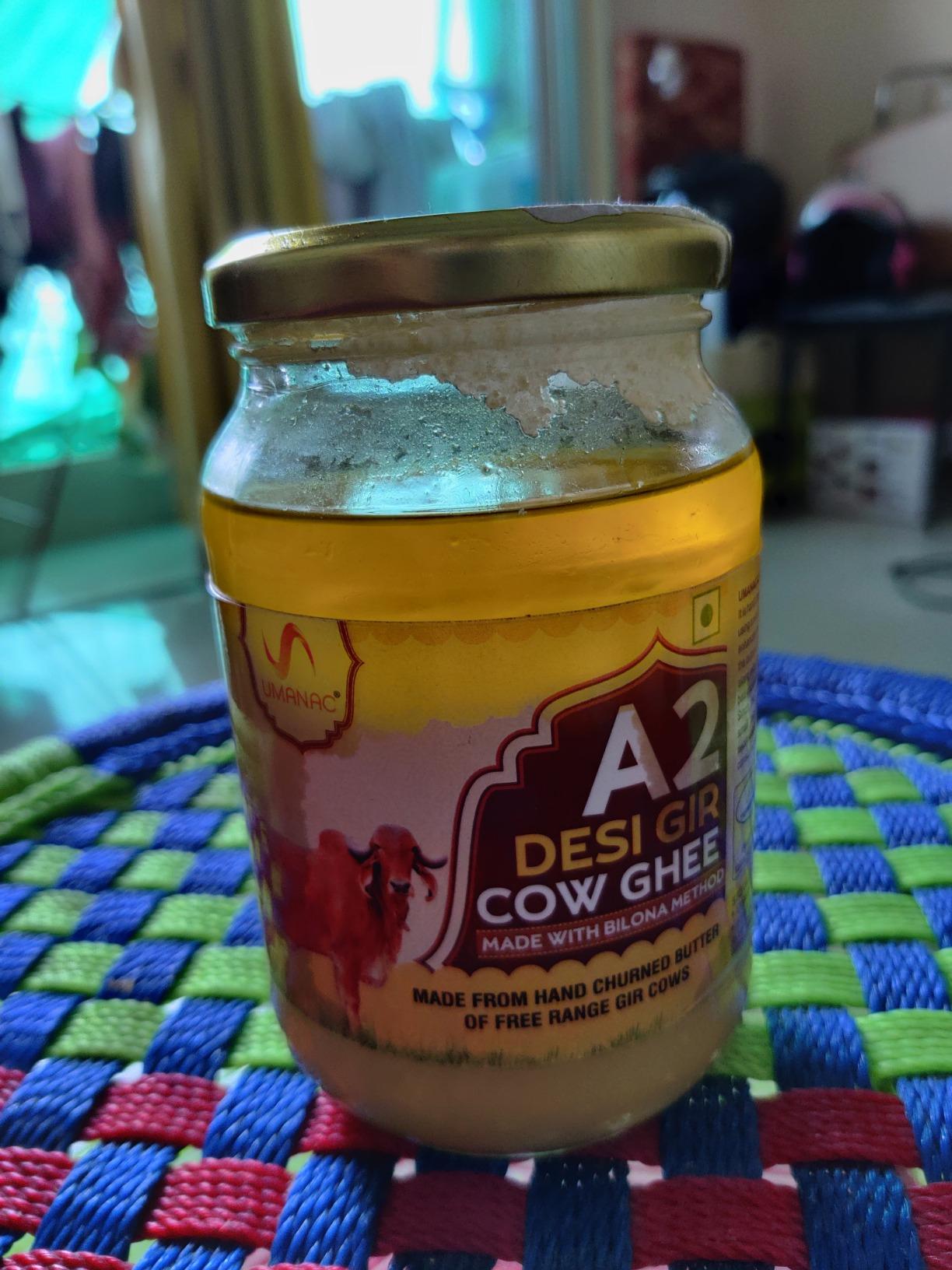 Umanac A2 Desi Gir Cow Ghee- 500ML | Desi A2 Cow Pure Ghee | Bilona ...