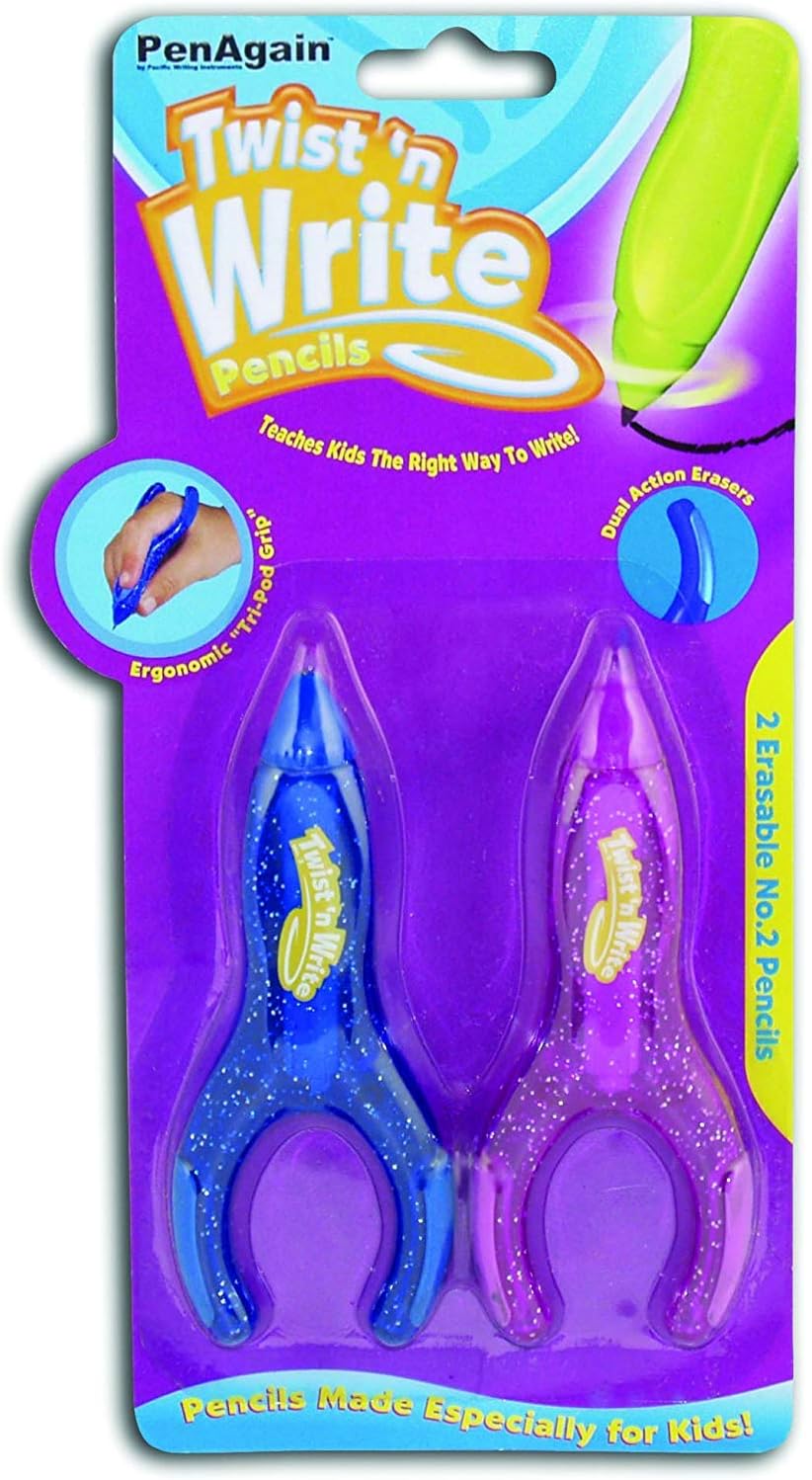 Amazon.com: PenAgain Twist 'N Write 2 Pack Kids Learning Writing ...