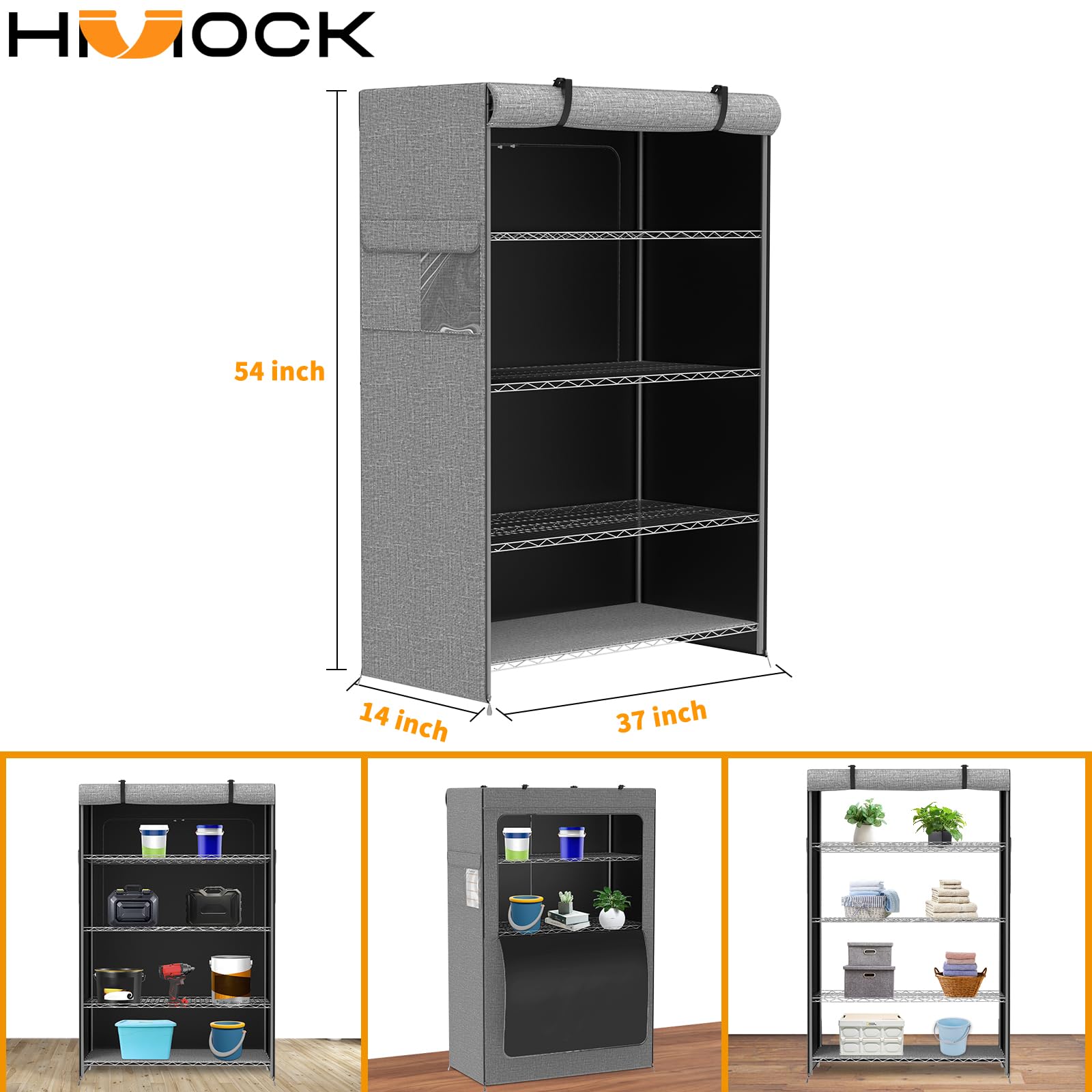 Snapklik.com : HMOCK Heavy Duty Waterproof Dustproof Shelf Covers For ...